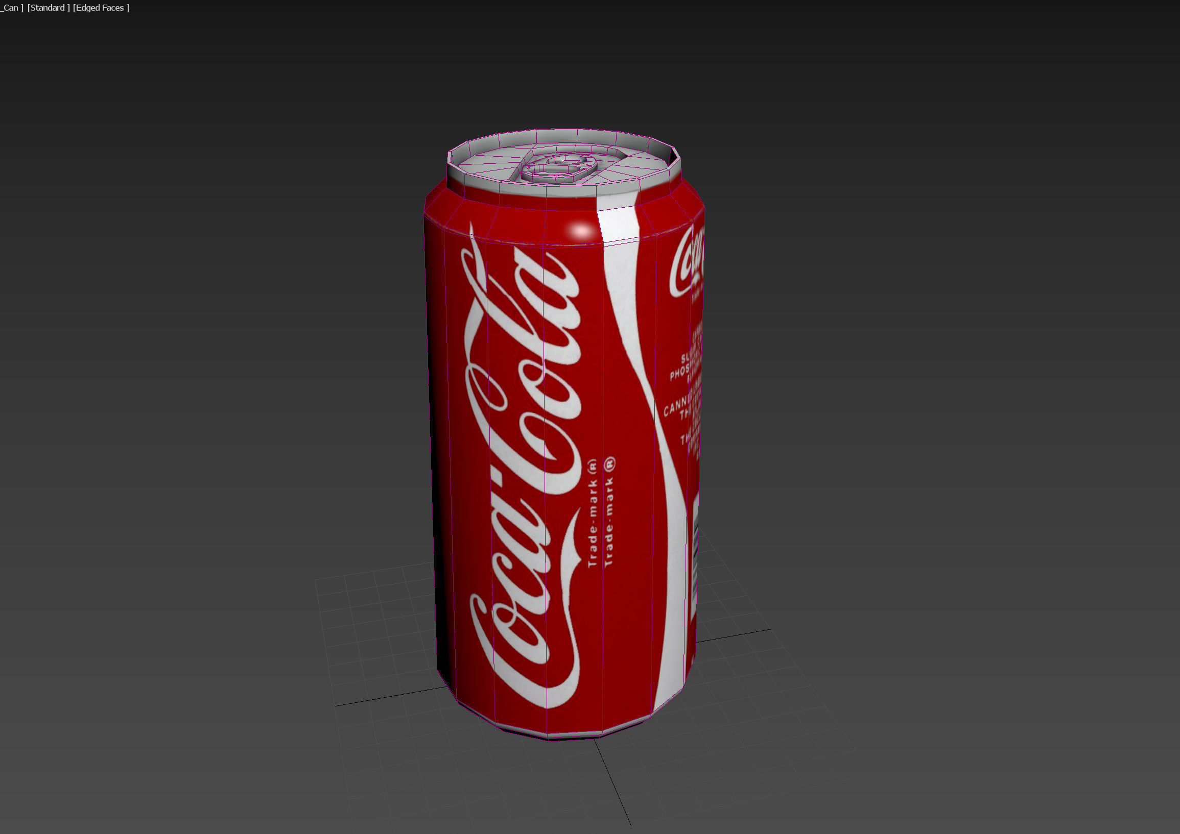 3D model Retro Coca Cola 1980s design Coke can VR / AR / low-poly ...