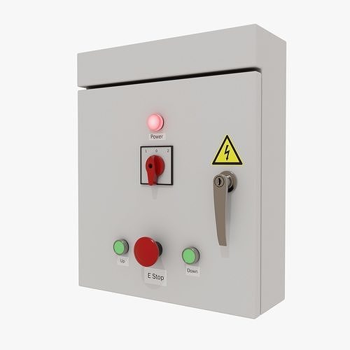 3D model Electrical Control Box VR / AR / low-poly | CGTrader