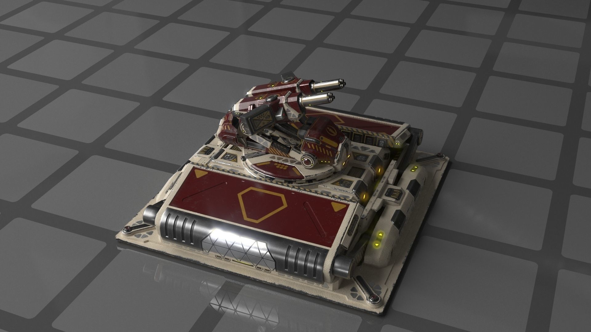 Imperial Medium Repeater 3D model animated | CGTrader