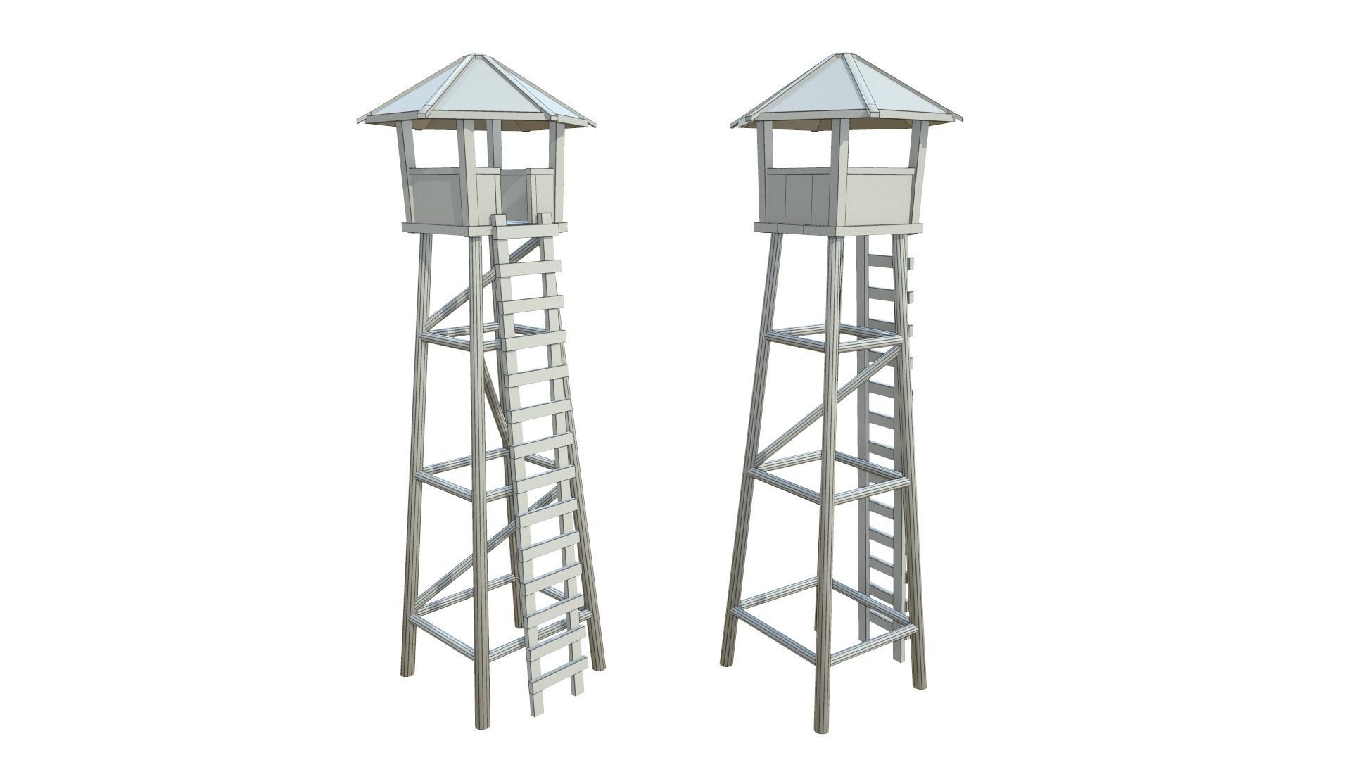 3D model Observation Tower VR / AR / low-poly | CGTrader