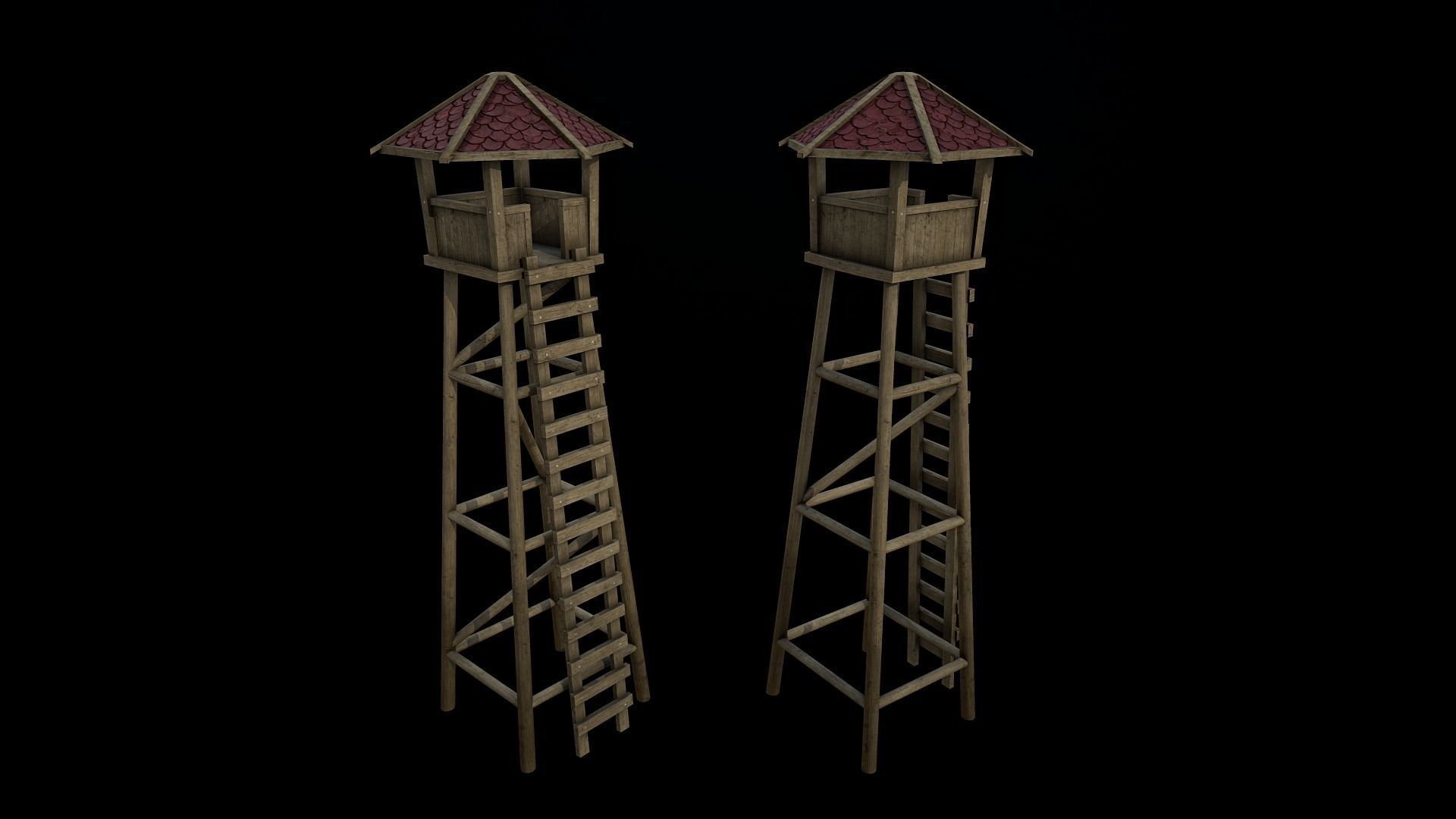 3D model Observation Tower VR / AR / low-poly | CGTrader