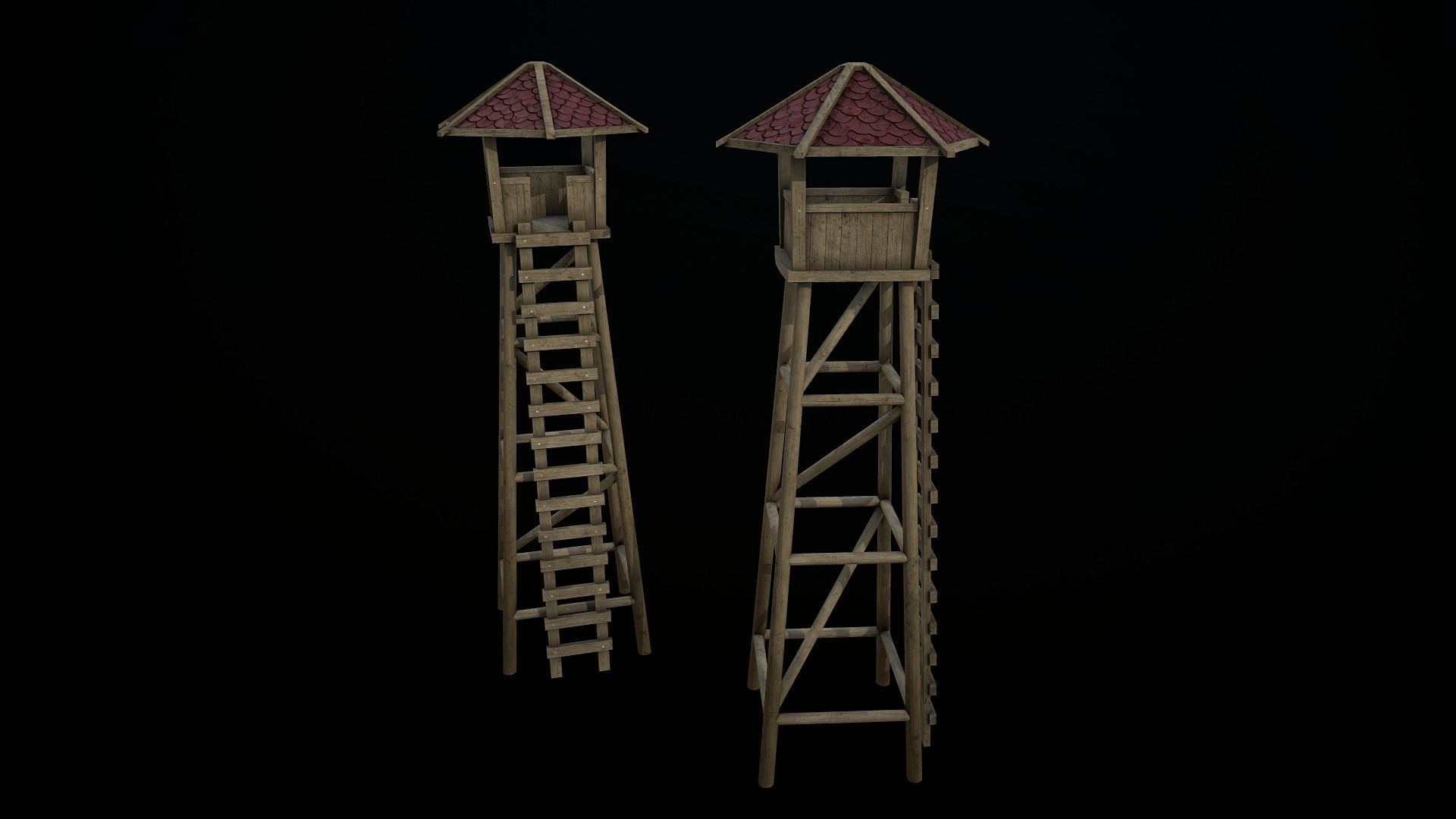 3D model Observation Tower VR / AR / low-poly | CGTrader
