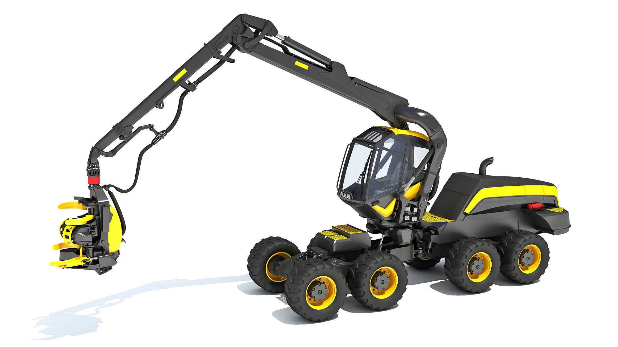 3D Forestry Harvester | CGTrader