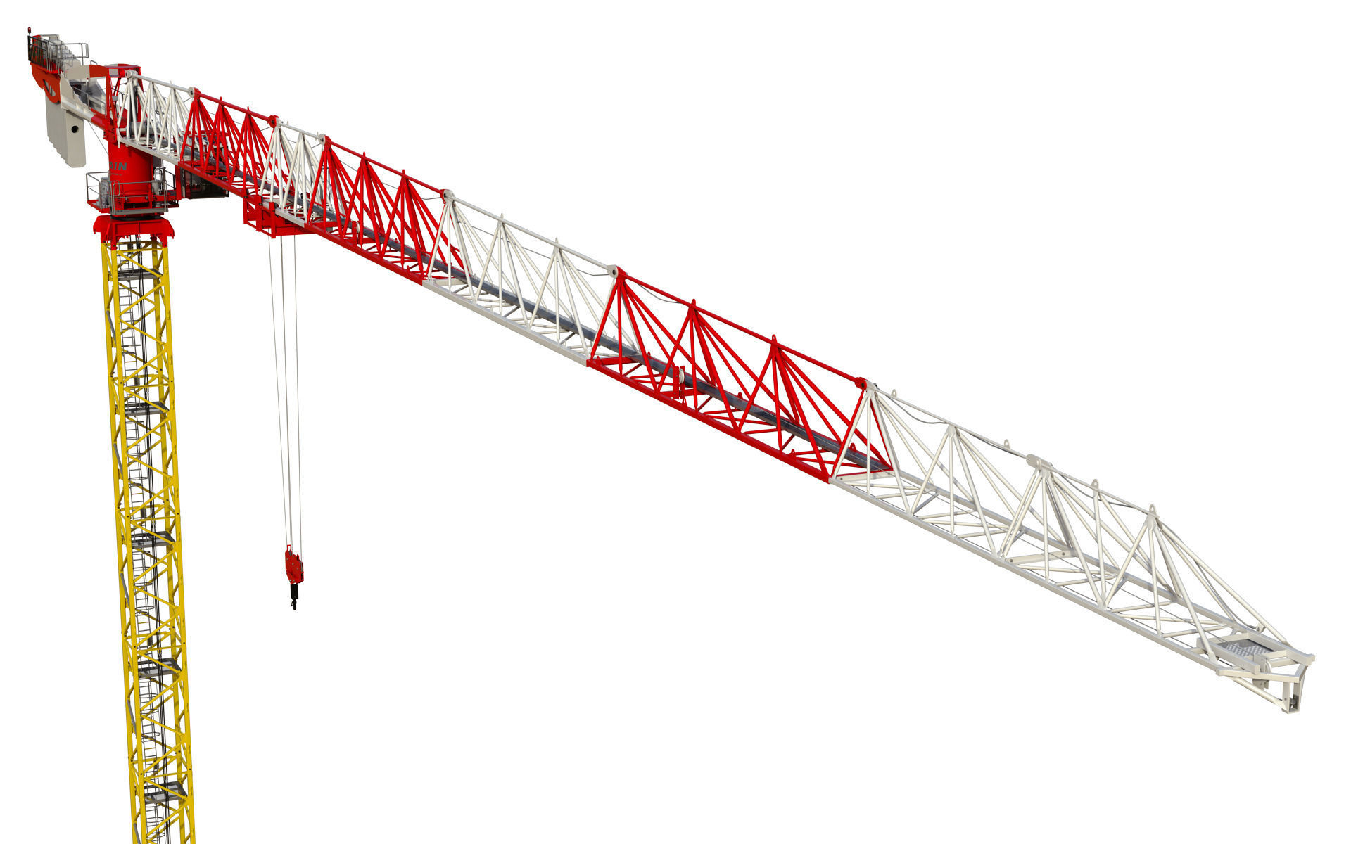 Tower Crane Potain MDT 269 J12 3D model | CGTrader