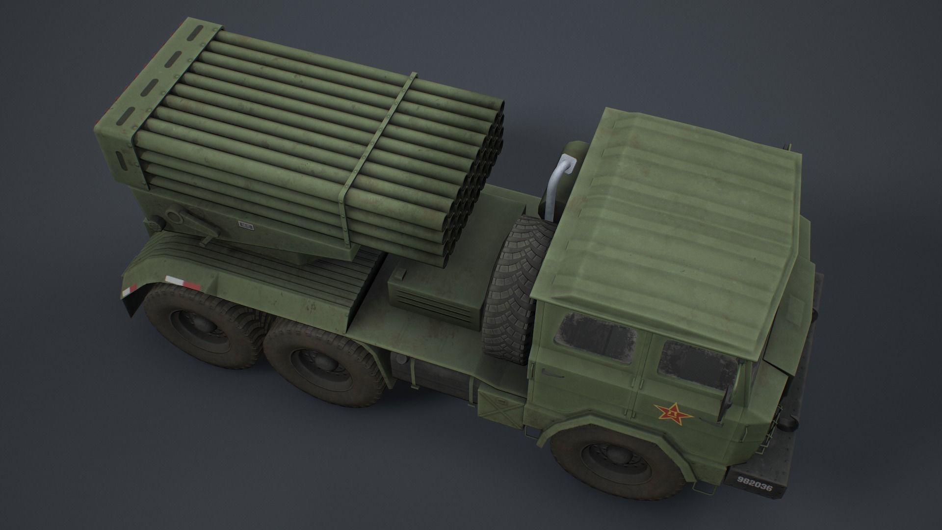 3D model PHL 81 China MRLS Type 81 VR / AR / low-poly | CGTrader