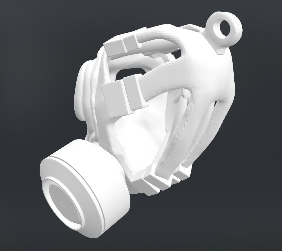 GAS MASK KEYCHAIN FROM CALL OF DUTY WARZONE 3D model 3D printable ...