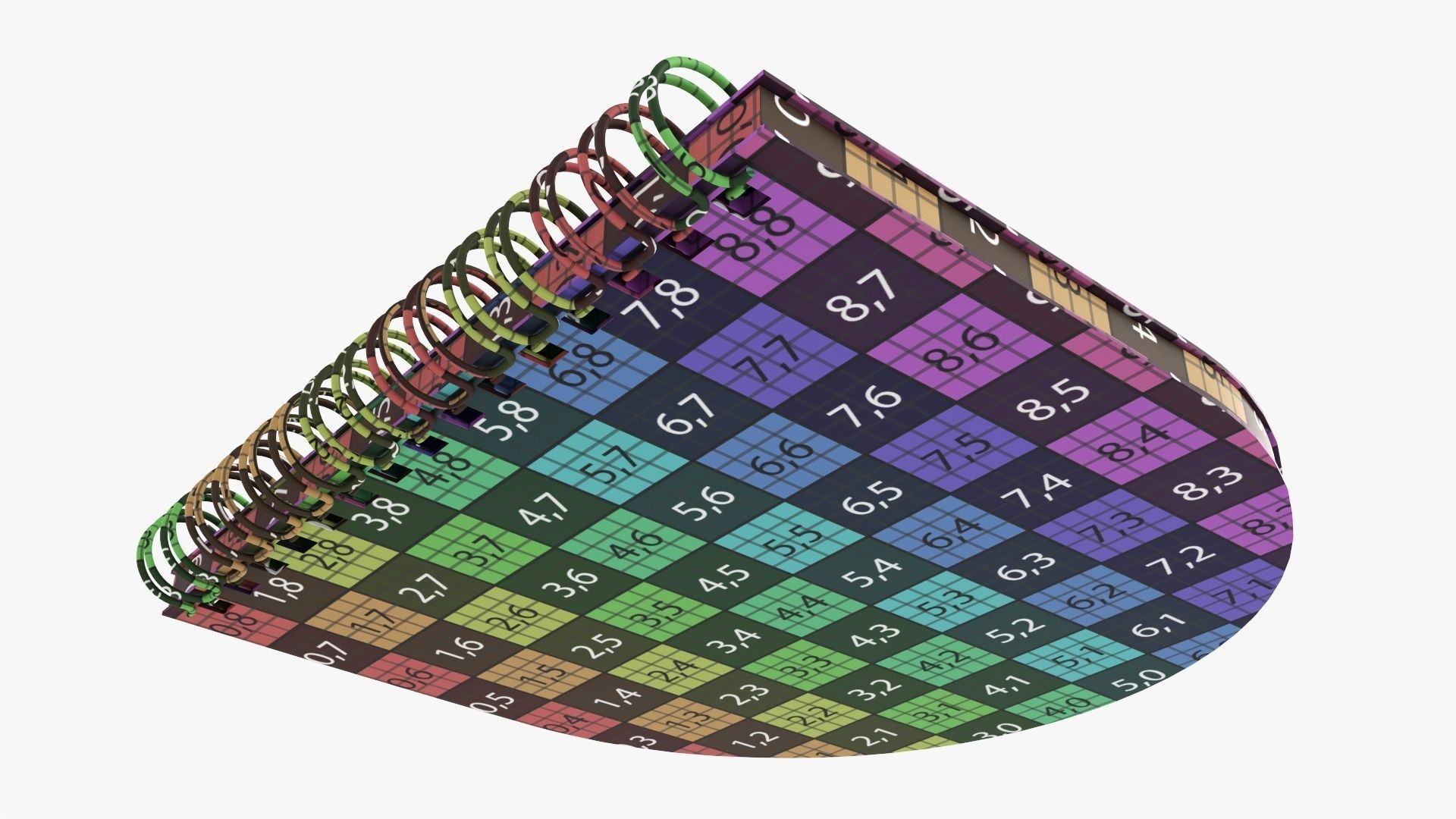 Notebook pad with spiral 03 3D model | CGTrader