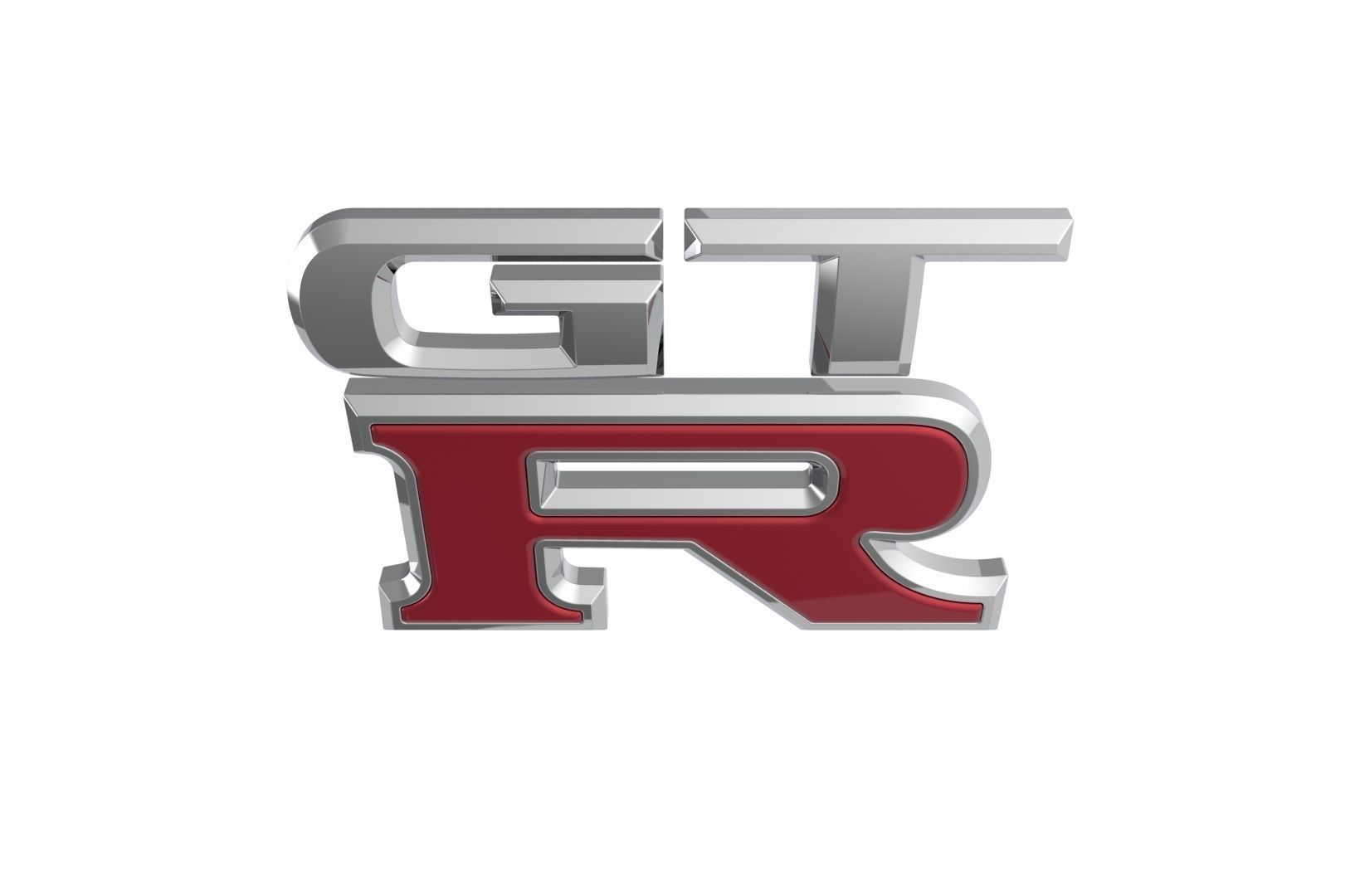 GT-R Logo emblem 3D model 3D printable | CGTrader