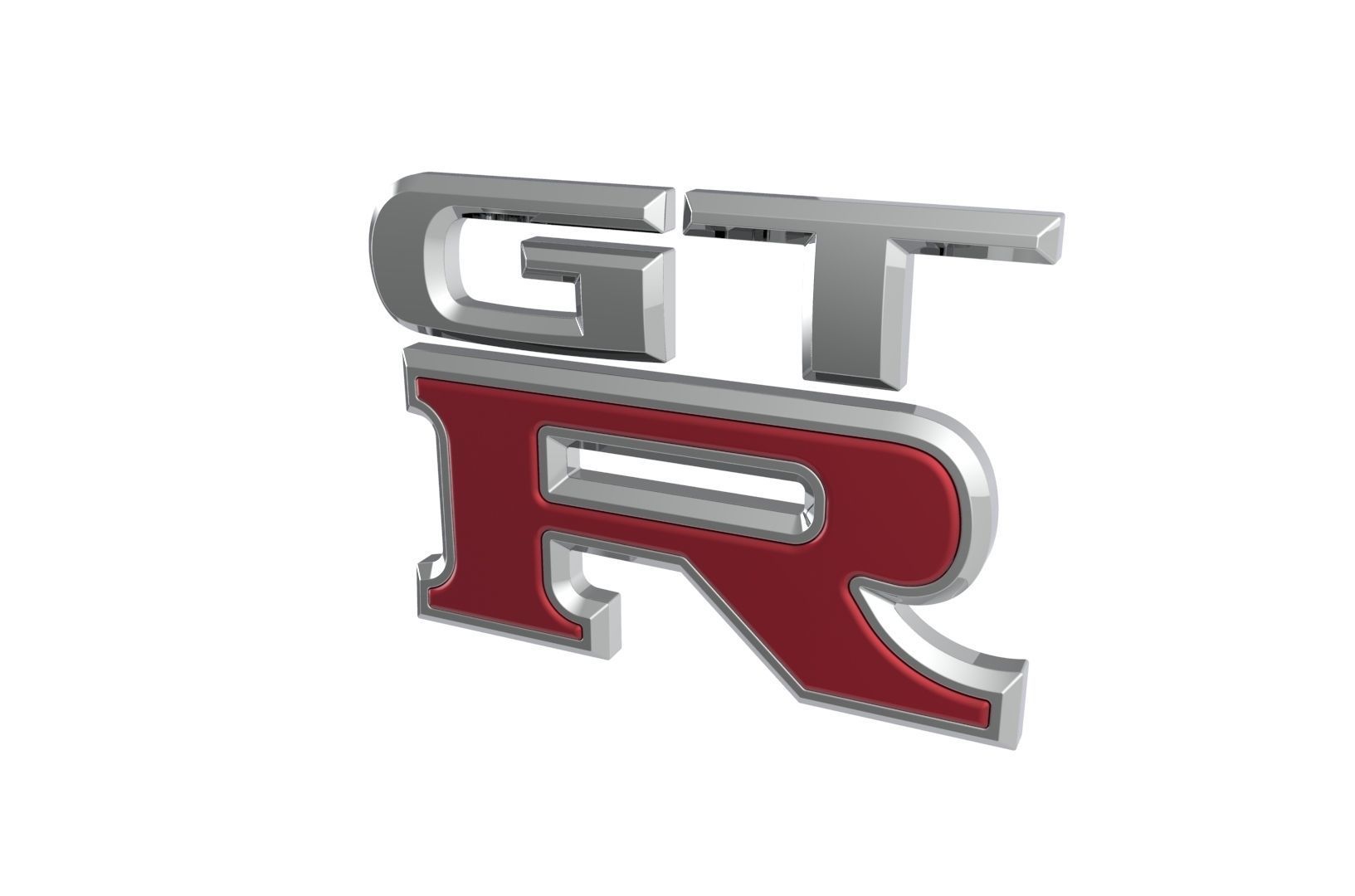GT-R Logo emblem 3D model 3D printable | CGTrader