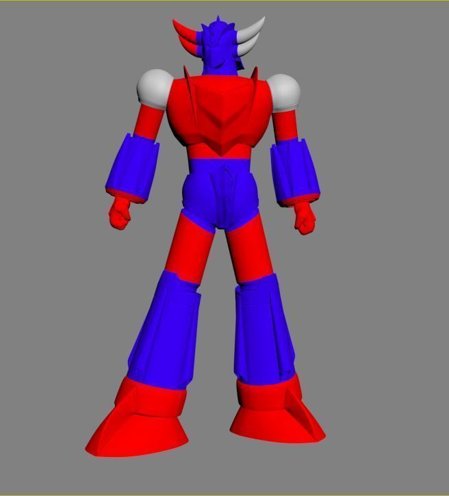 grendizer goldorak stl print-high poly model 3D model 3D printable ...