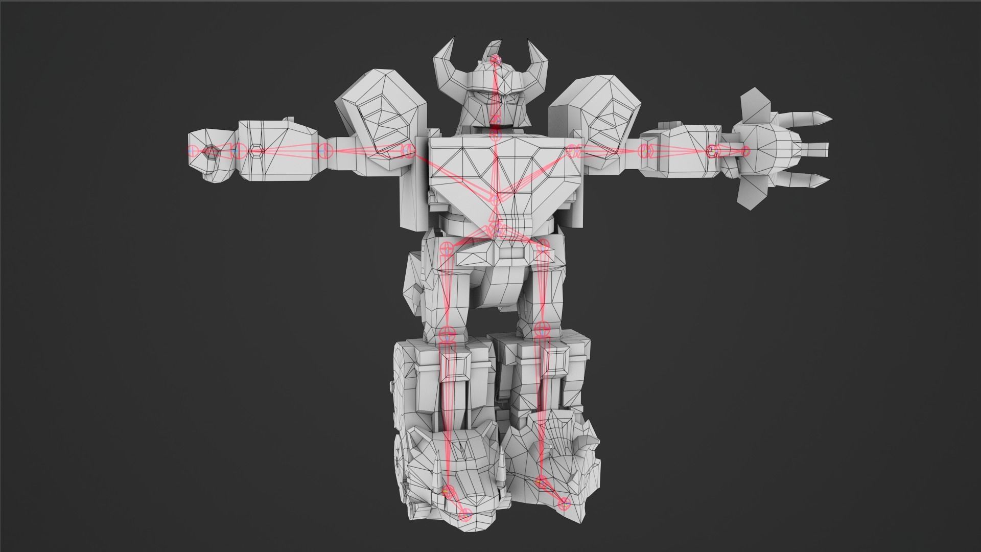 3D model Megazord Power Rangers transforming VR / AR / low-poly | CGTrader