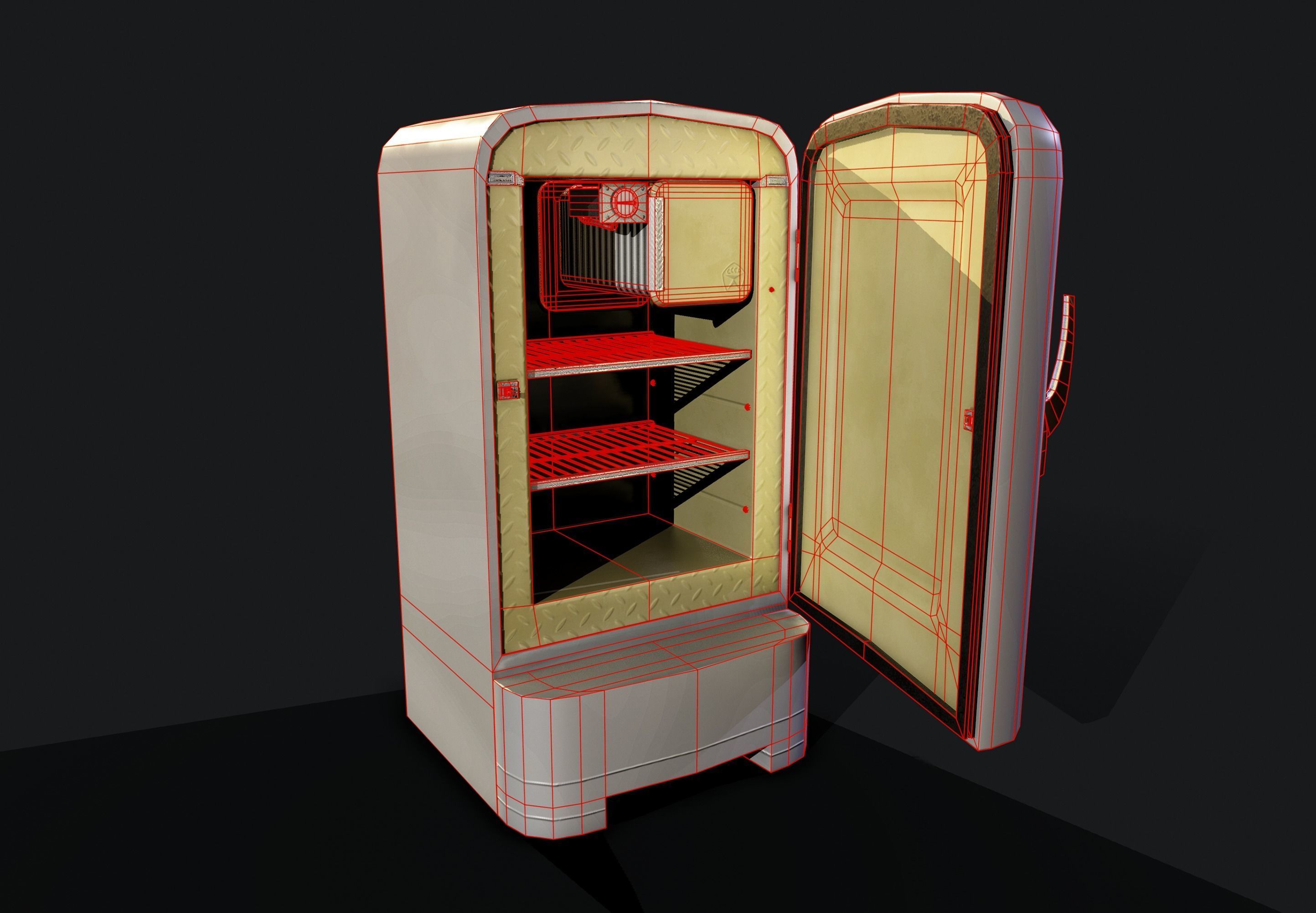3D model USSR Old refrigerator VR / AR / low-poly | CGTrader