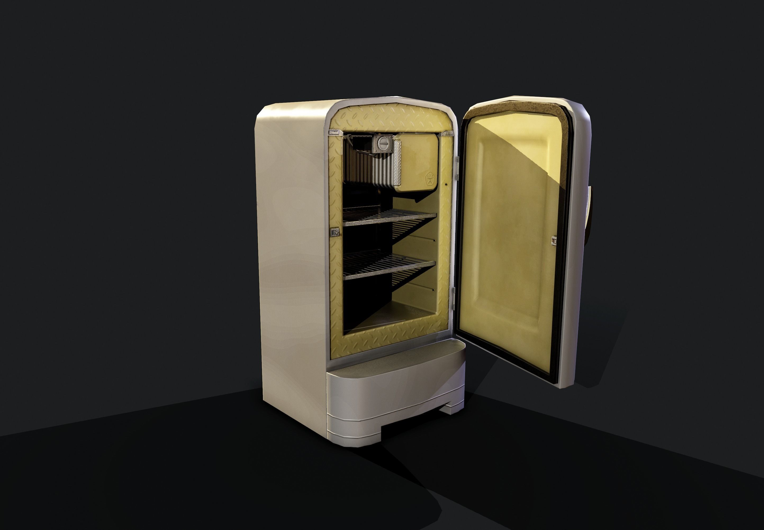 3D model USSR Old refrigerator VR / AR / low-poly | CGTrader