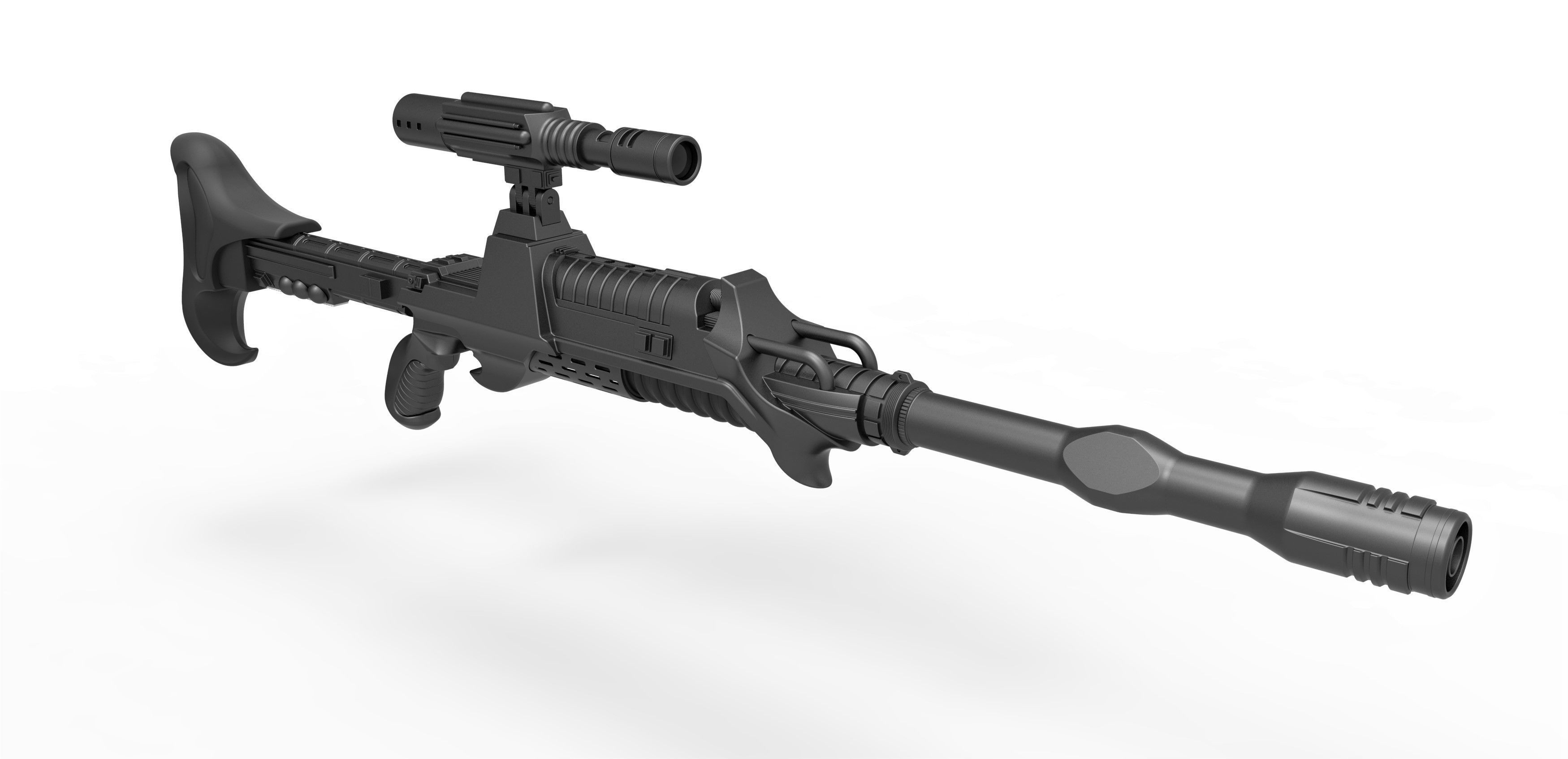 Klingon Assassin Rifle from Star Trek The Undiscovered Country 3D model ...