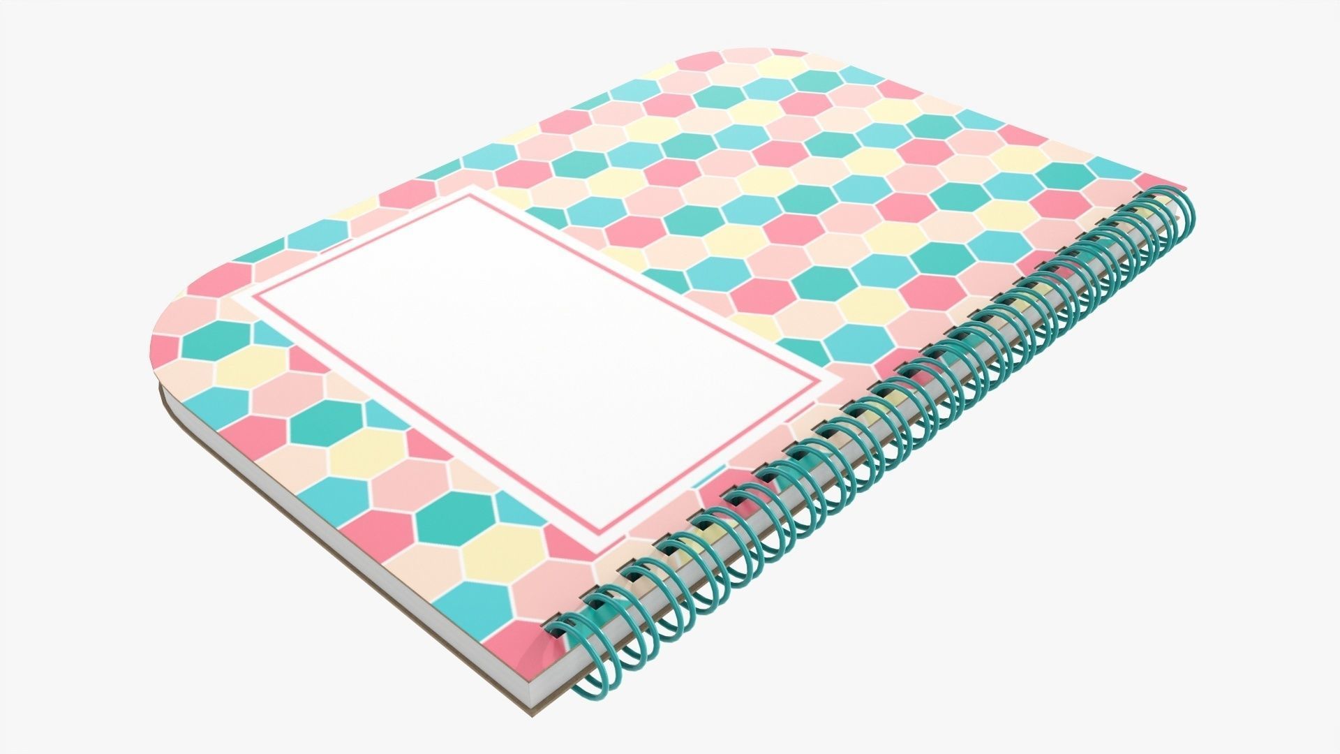 Notebook pad with spiral 05 3D model | CGTrader