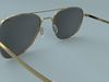 Sunglasses Randolph Aviator Gold Polarized 3D model | CGTrader