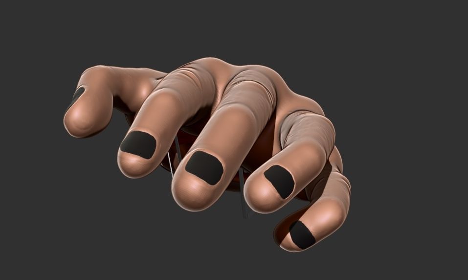 Deidara hand from Naruto anime 3D model | CGTrader