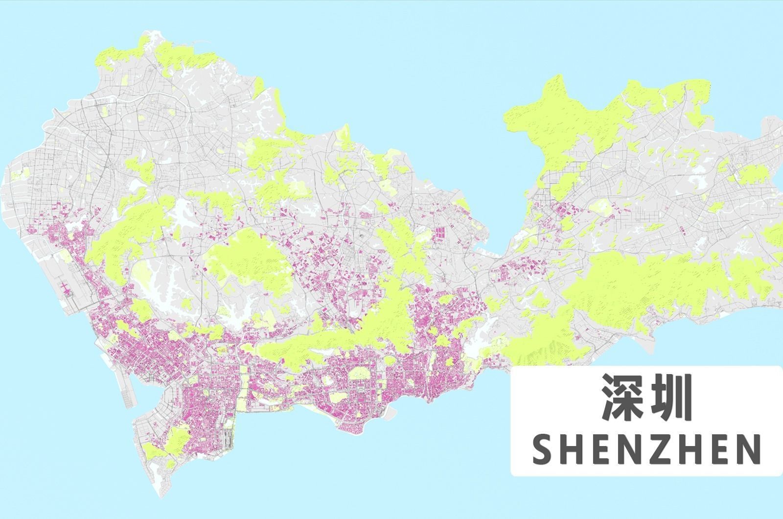 Shenzhen City urban planning maquett building 3D Topography 3D model ...