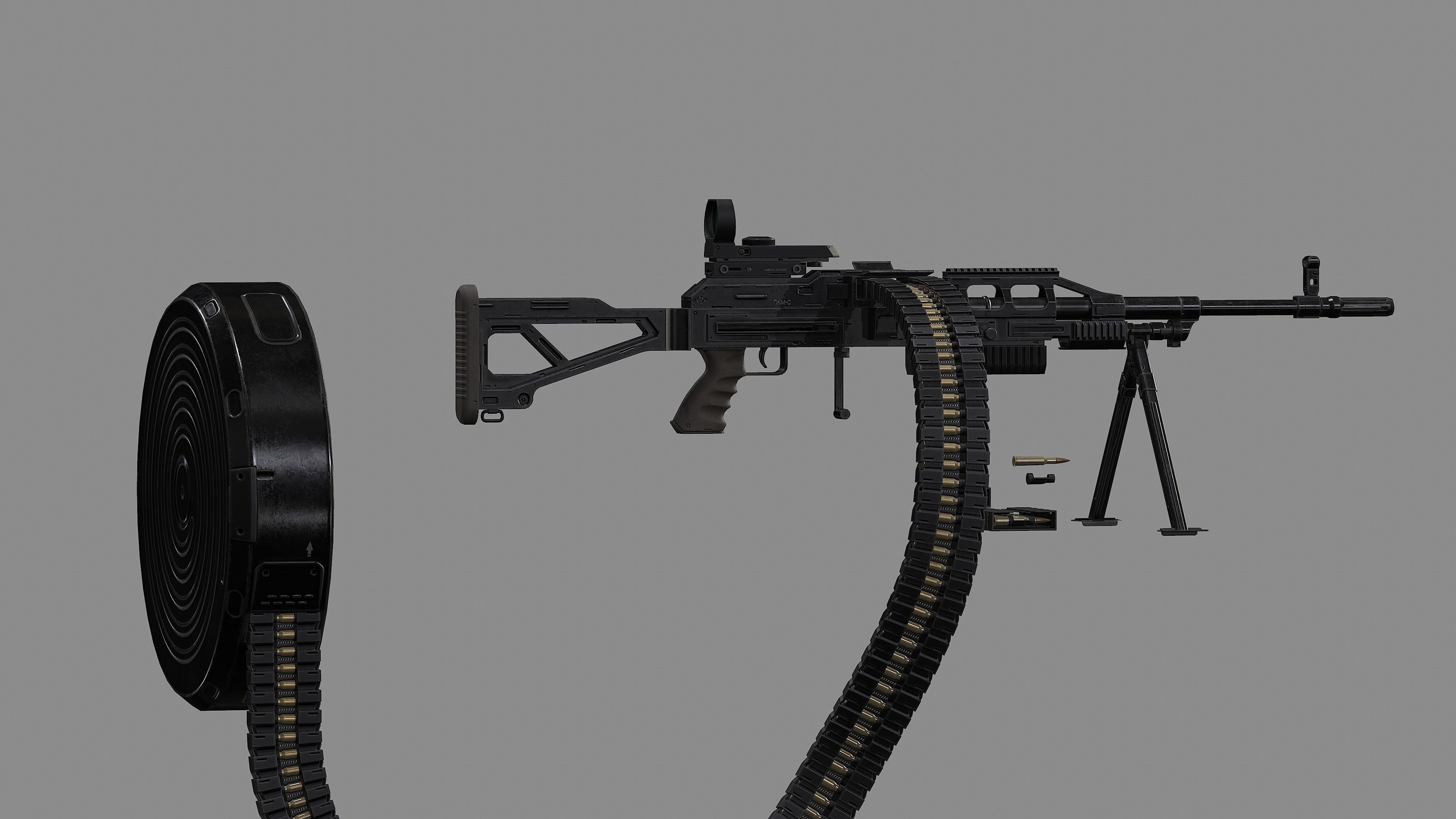 3D model PKM-21 VR / AR / low-poly | CGTrader