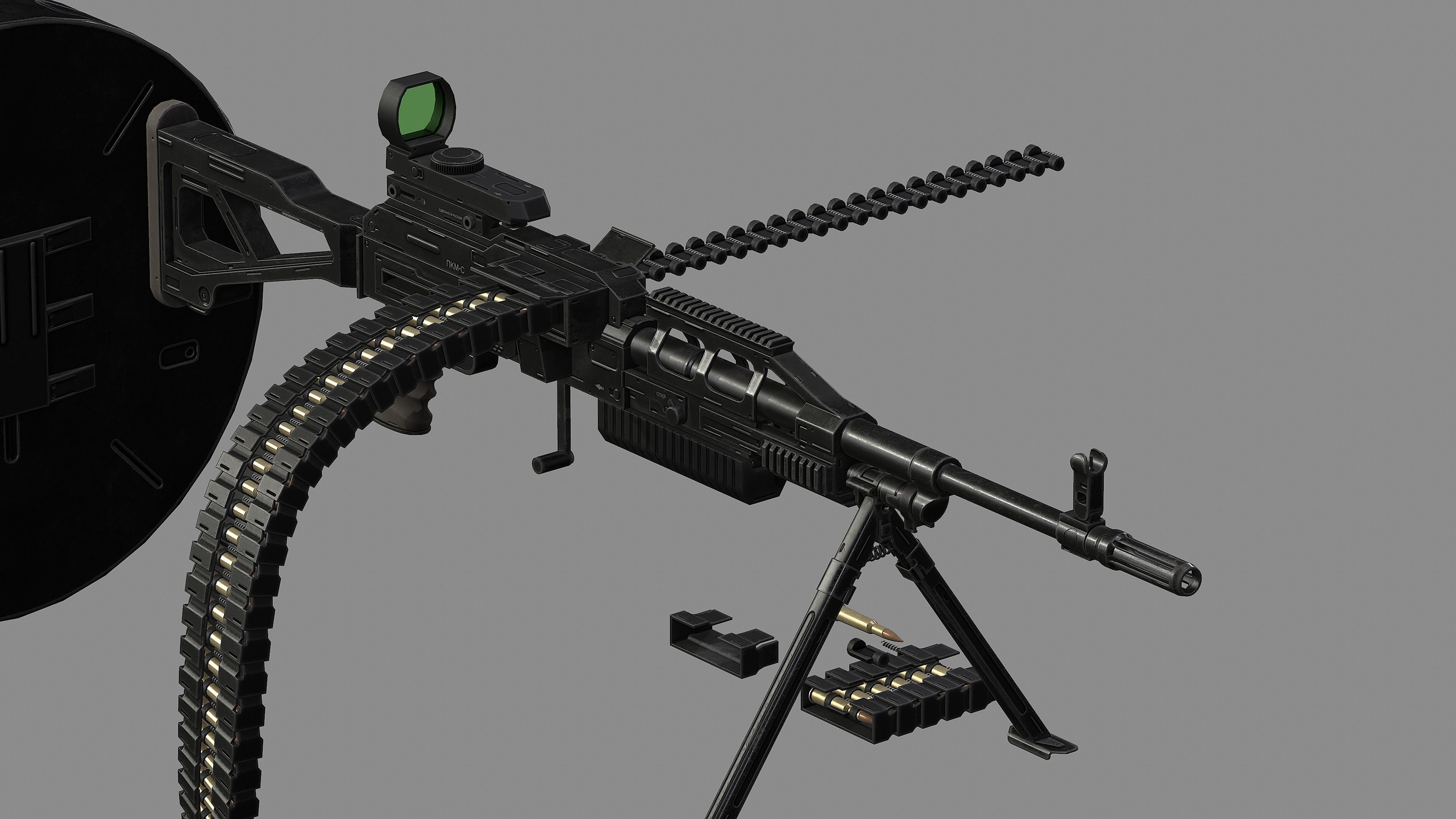 3D model PKM-21 VR / AR / low-poly | CGTrader