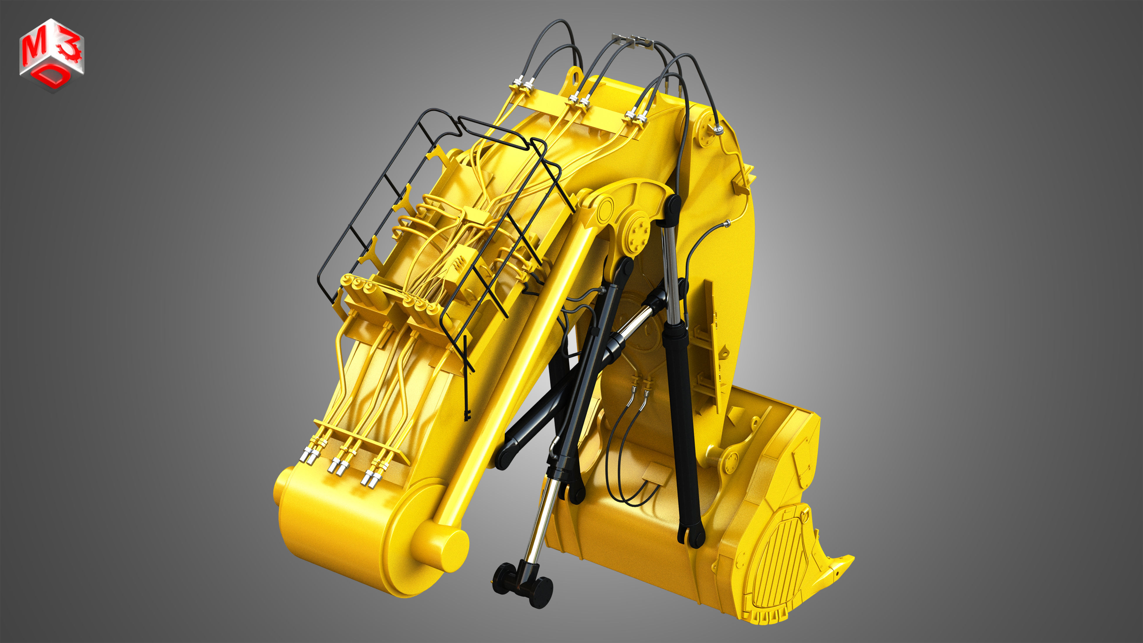 Hydraulic Shovel arm and Bucket - 6030 FS 3D model | CGTrader