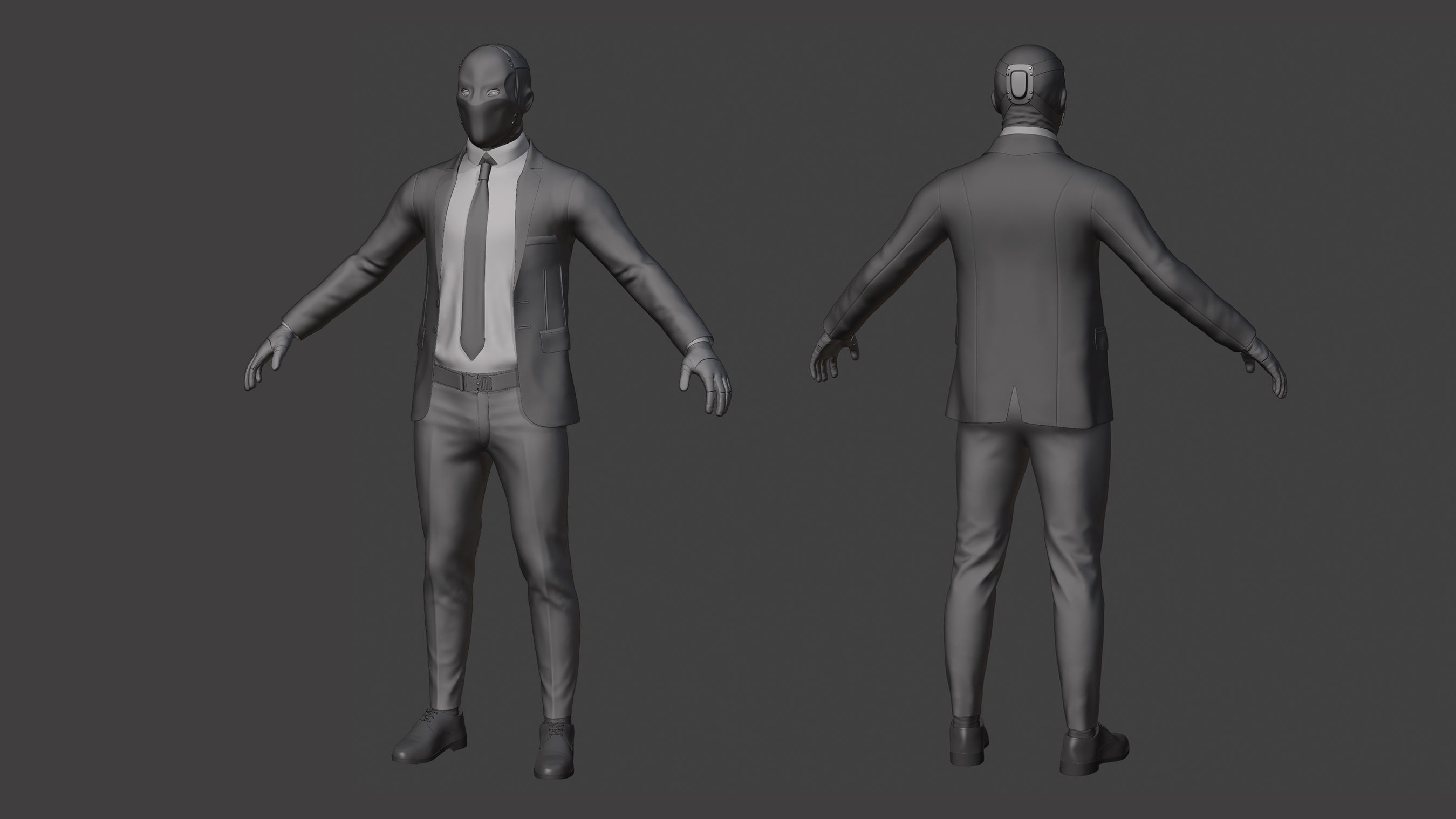 3D model Masked Killer Game ready VR / AR / low-poly | CGTrader