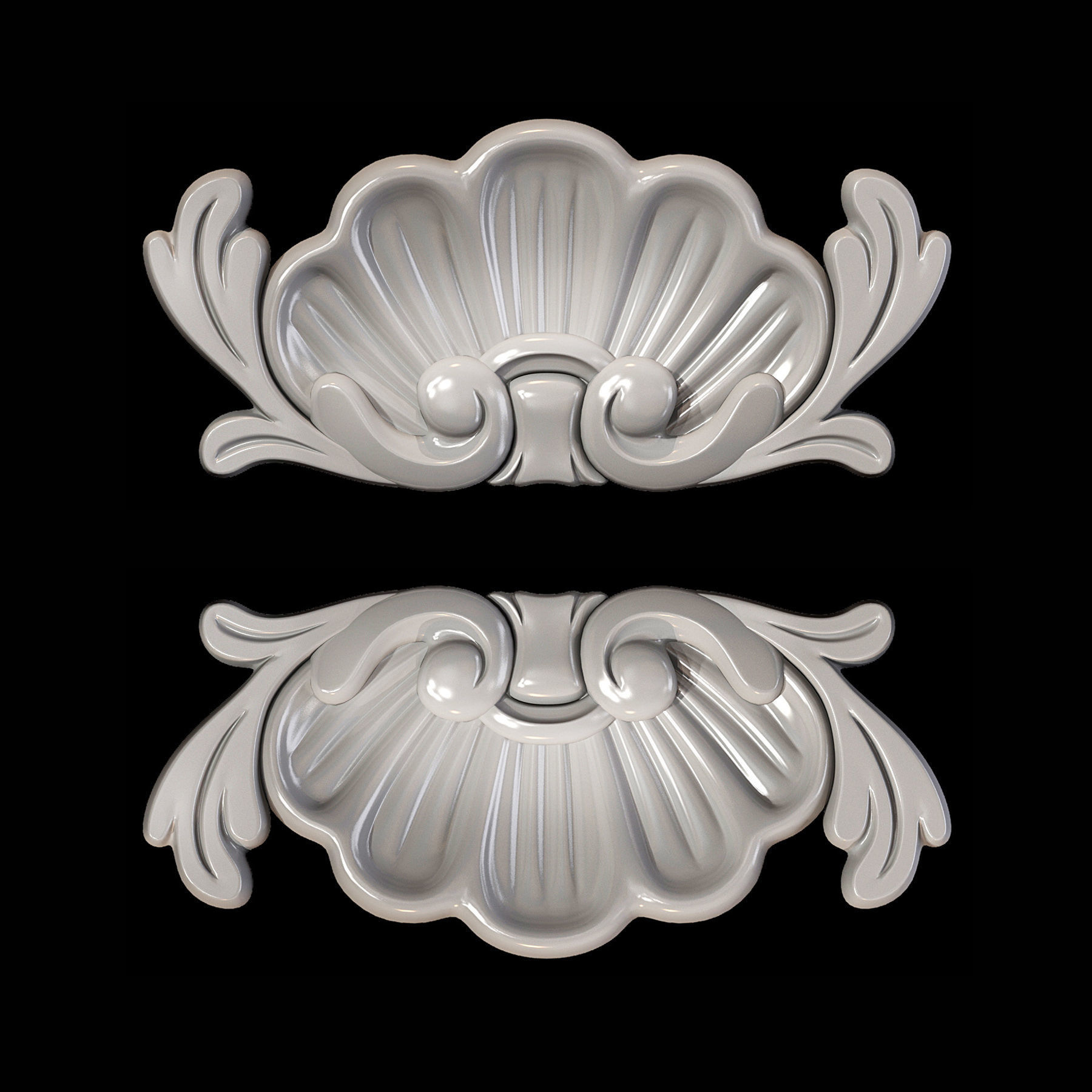 Classic carved 059 3D model | CGTrader