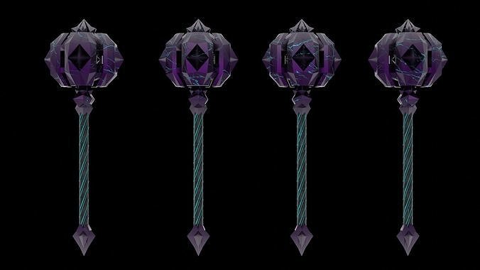 3D model Crystal Mace VR / AR / low-poly | CGTrader