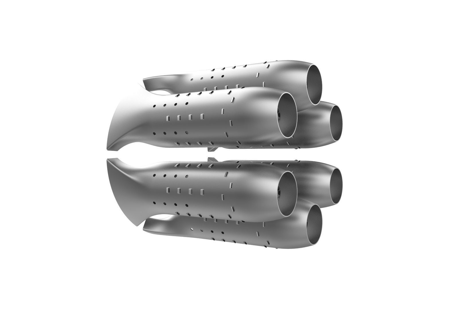 Turbojet engine combustion liner chamber 3D model 3D printable | CGTrader