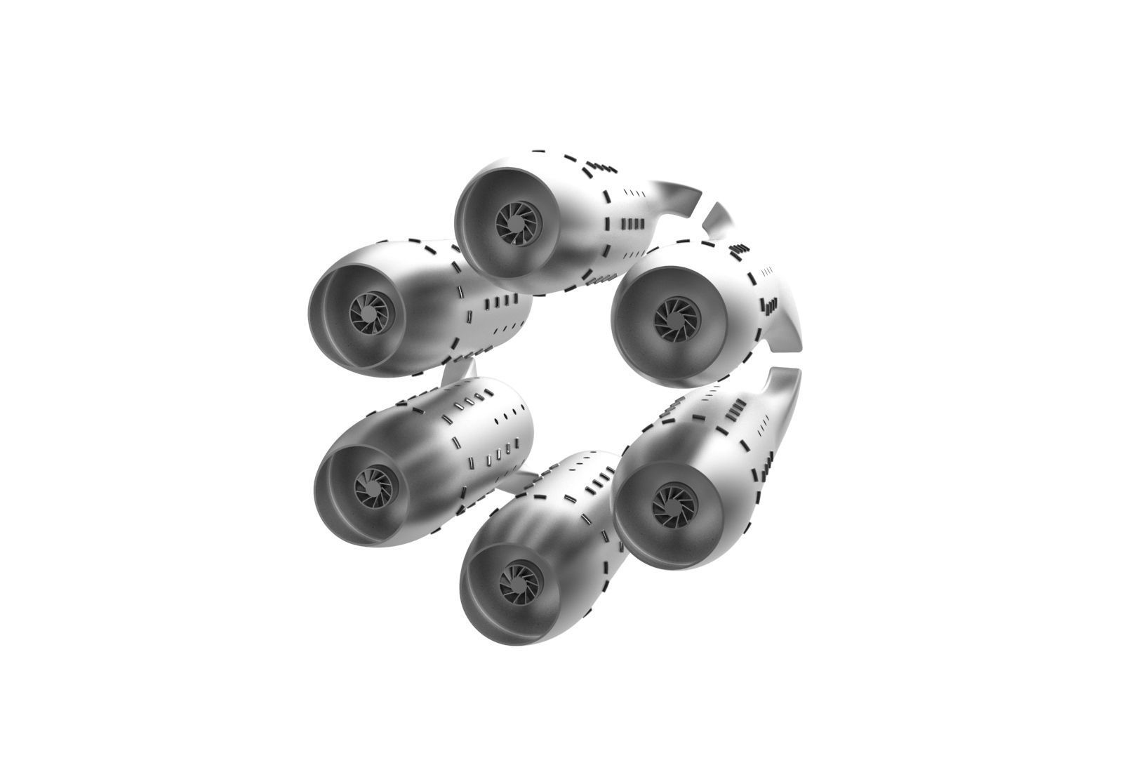 Turbojet engine combustion liner chamber 3D model 3D printable | CGTrader