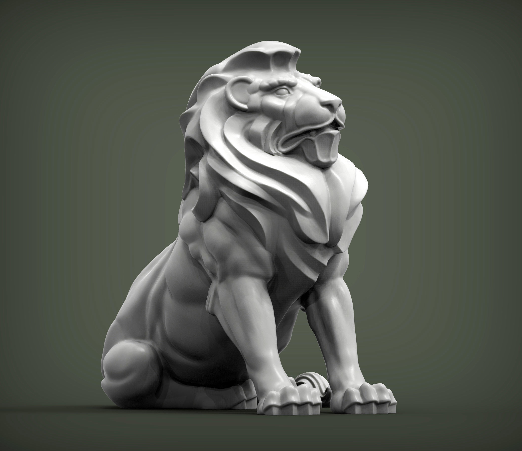 Lion for 3D printing 3D model 3D printable | CGTrader