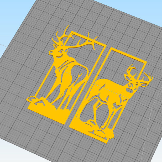 WILD DEER WALL DECORATION 3D model 3D printable | CGTrader