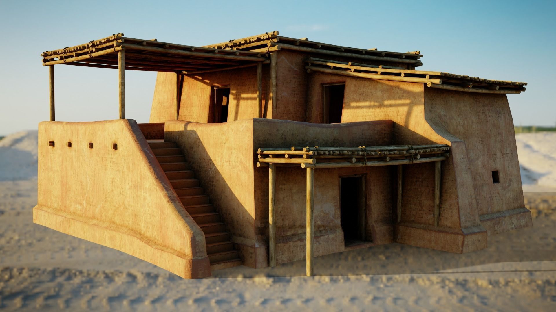 Desert Buildings Collection | CGTrader