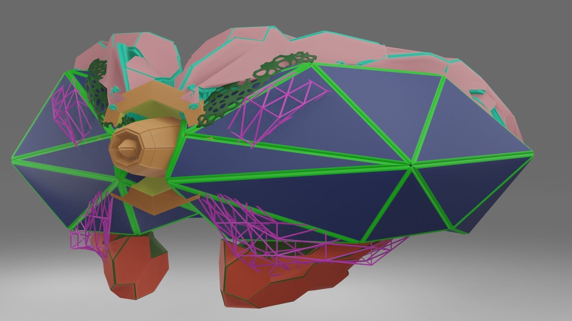 Sci-Fi Scanner Drone 3D model | CGTrader
