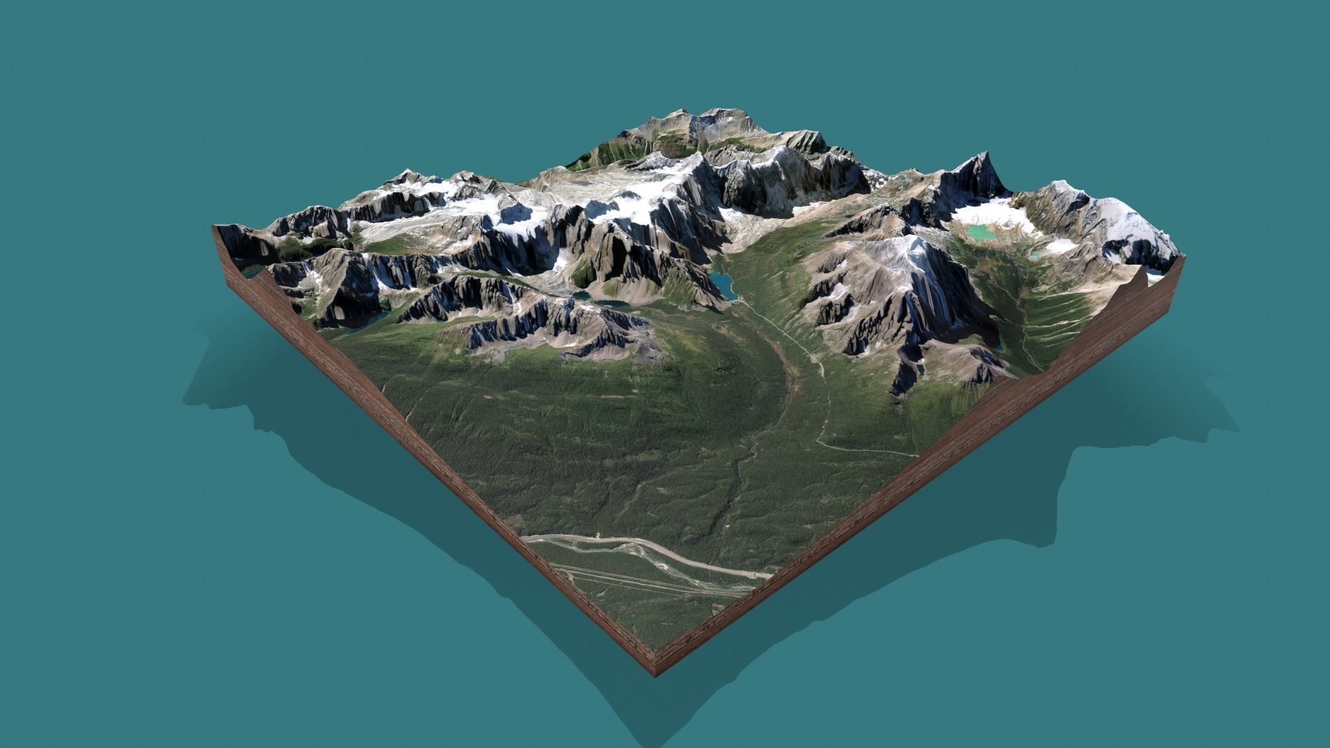 Mountain landscape 3D model | CGTrader