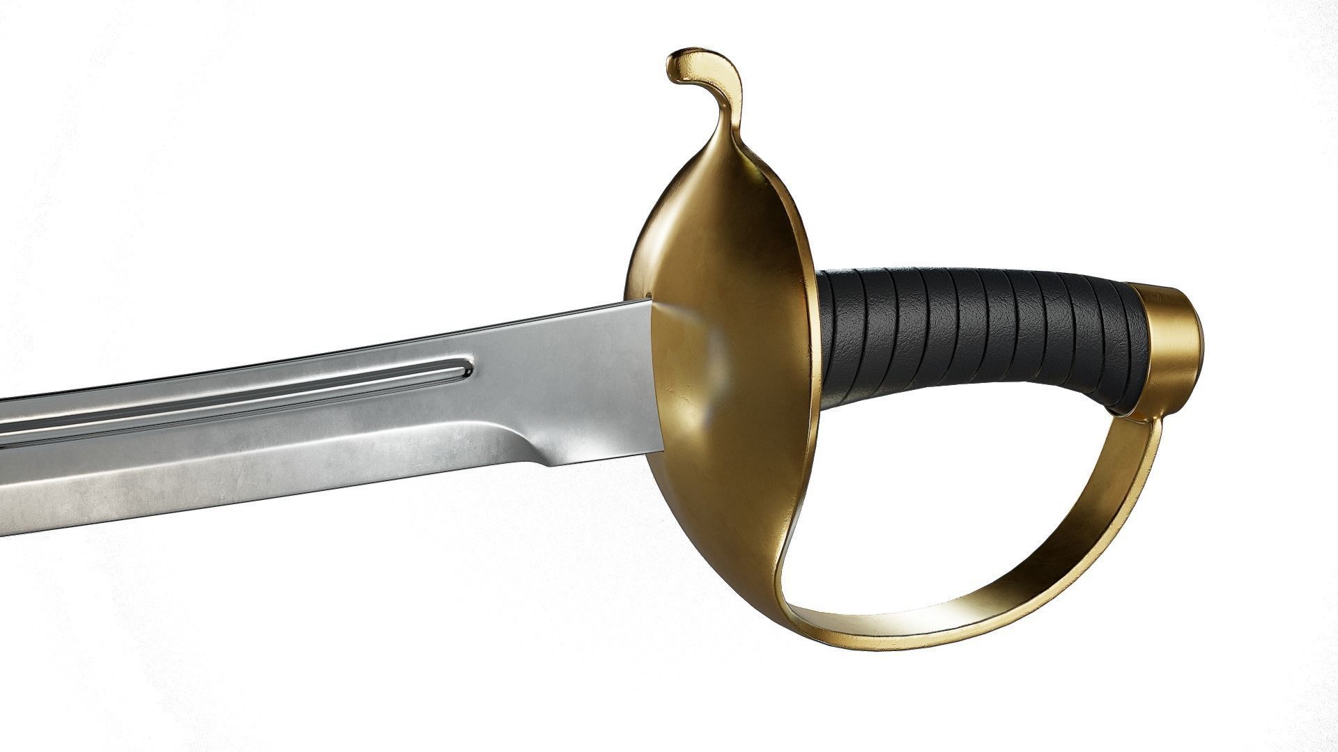 Pirate Cutlass Sword 3D model | CGTrader