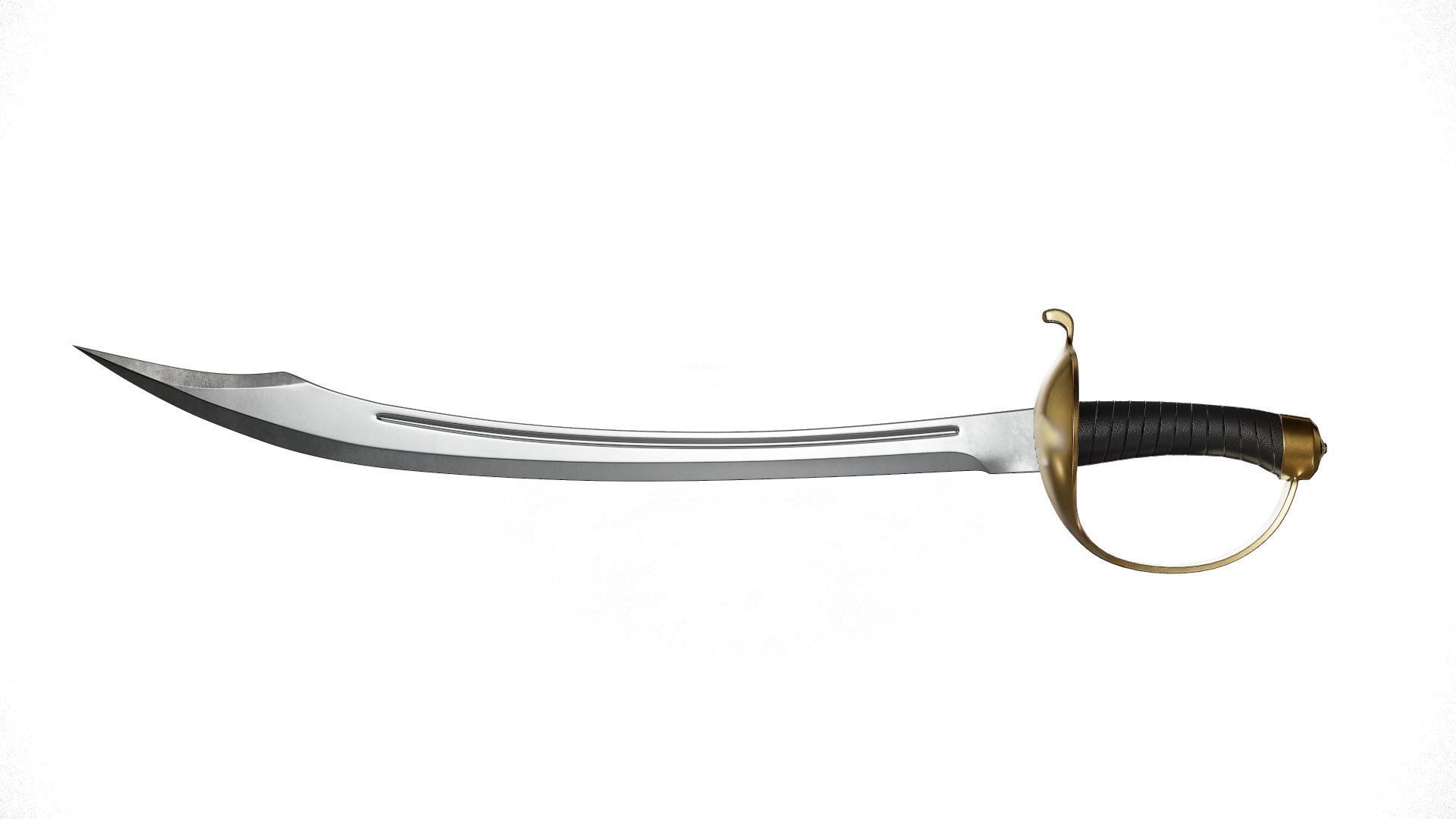 Pirate Cutlass Sword 3D model | CGTrader