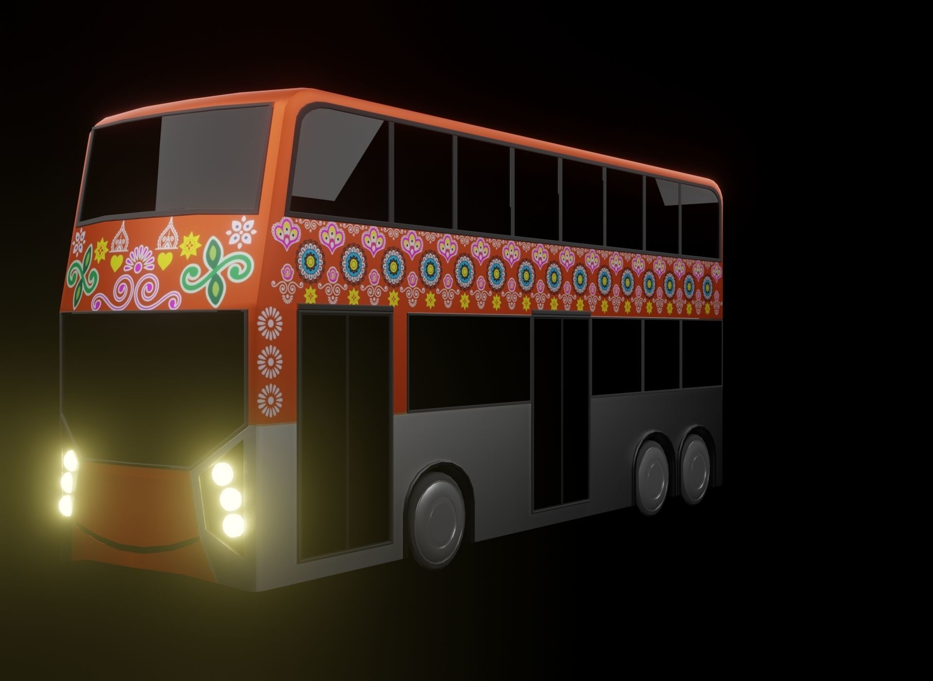 3D model Double Decker Bus VR / AR / low-poly | CGTrader