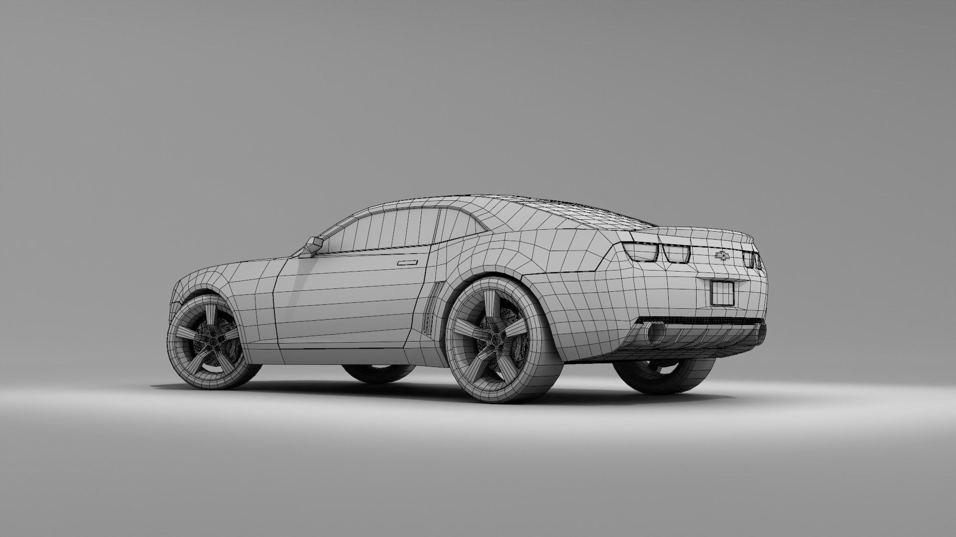 3D model Chevrolet Camaro SS 2010 with Interior VR / AR / low-poly ...