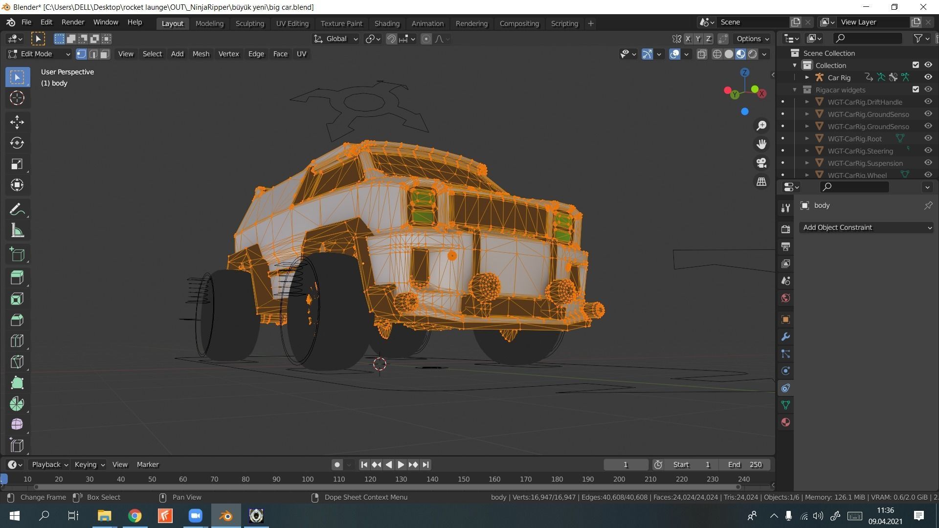 rocket league 3D model model FREE Merc free VR / AR / low-poly 3D model ...