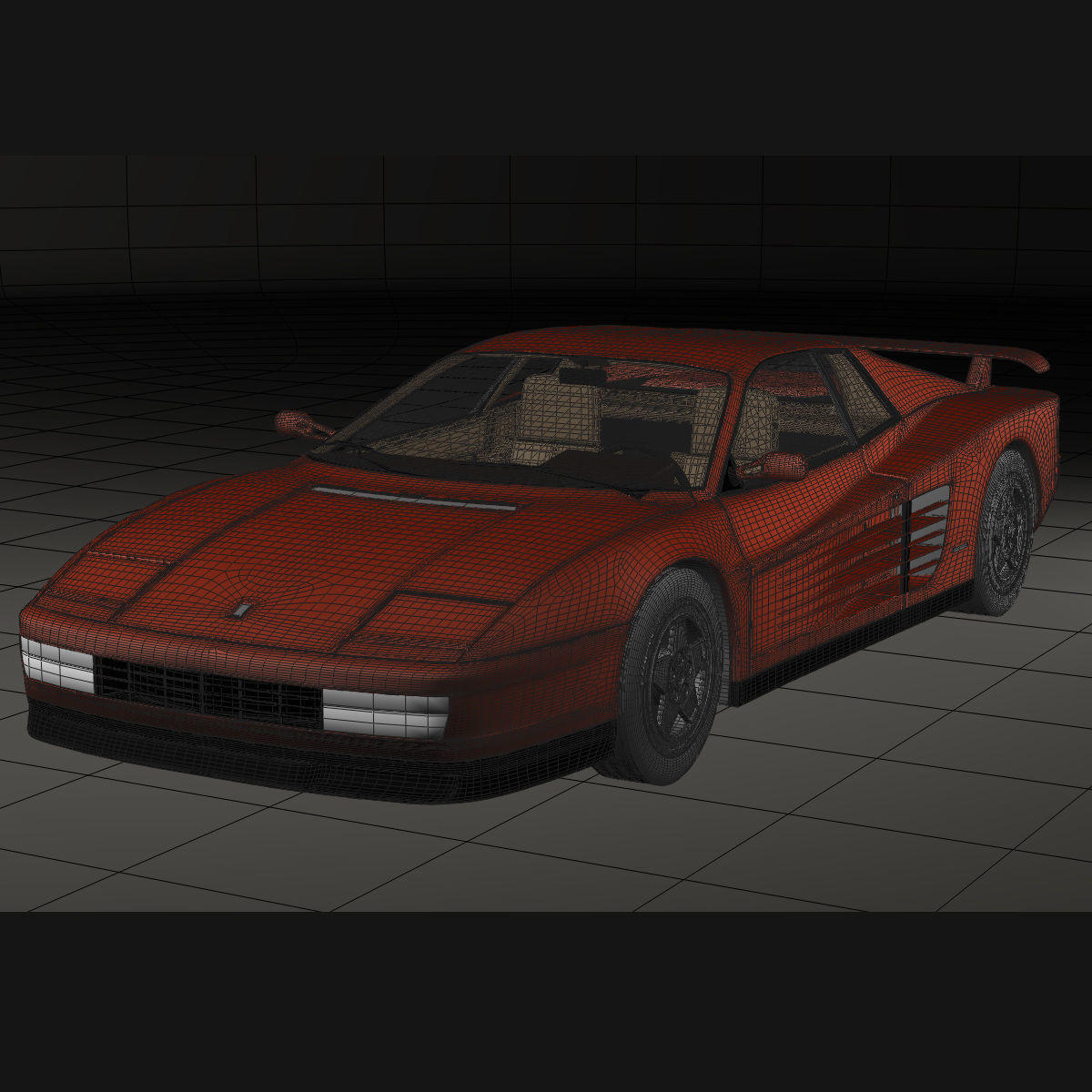 Ferrari Testarossa 3D model | CGTrader