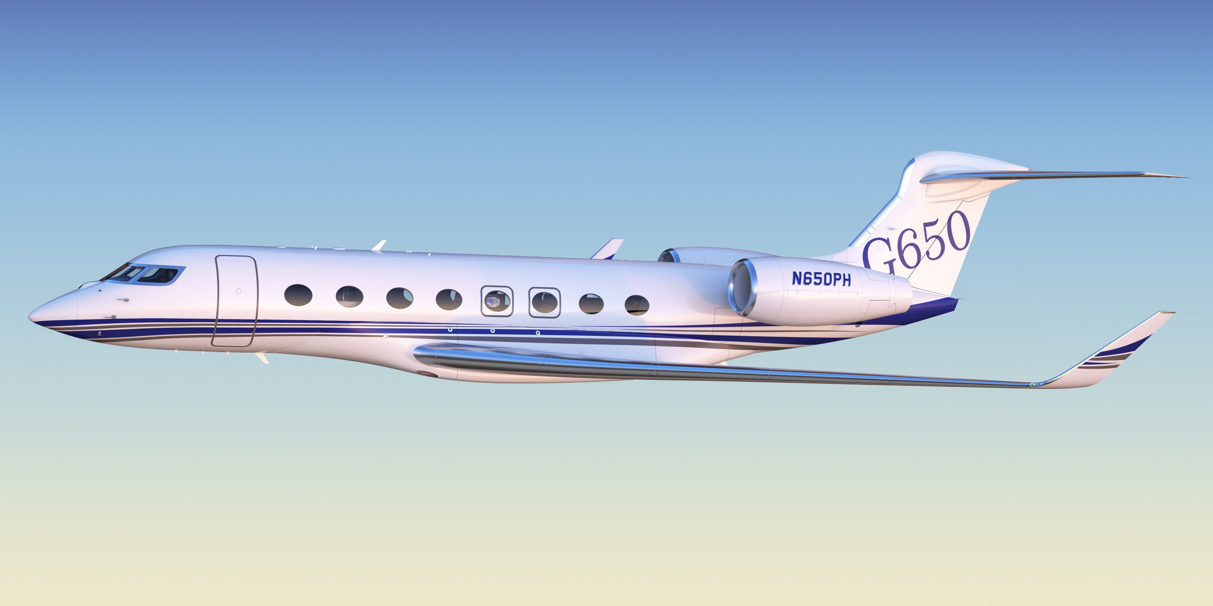 Gulfstream G650 Business Jet 3D model | CGTrader