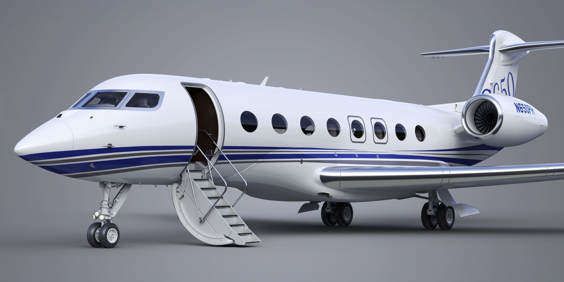 Gulfstream G650 Business Jet 3D model | CGTrader
