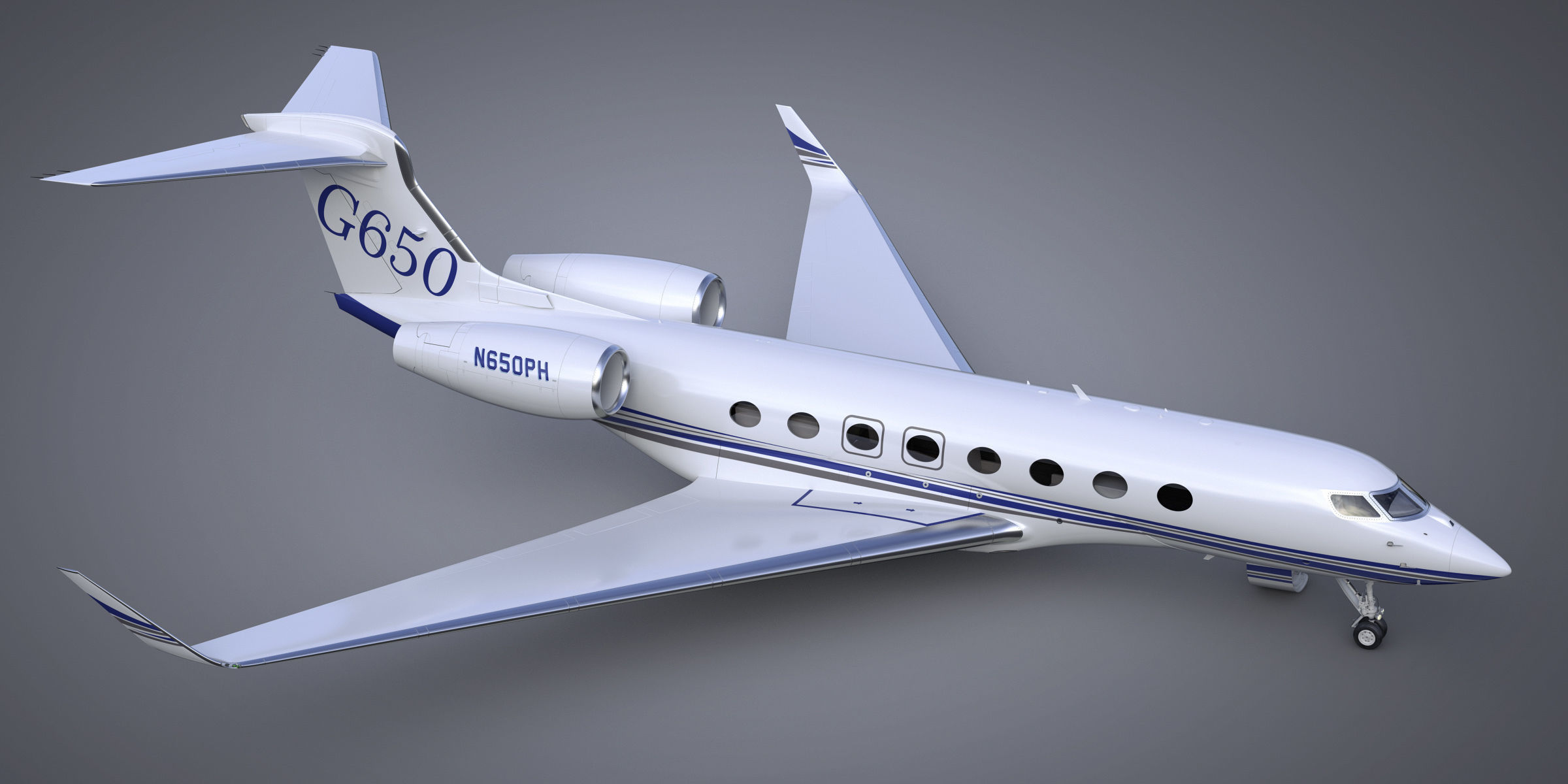 Gulfstream G650 Business Jet 3D model | CGTrader