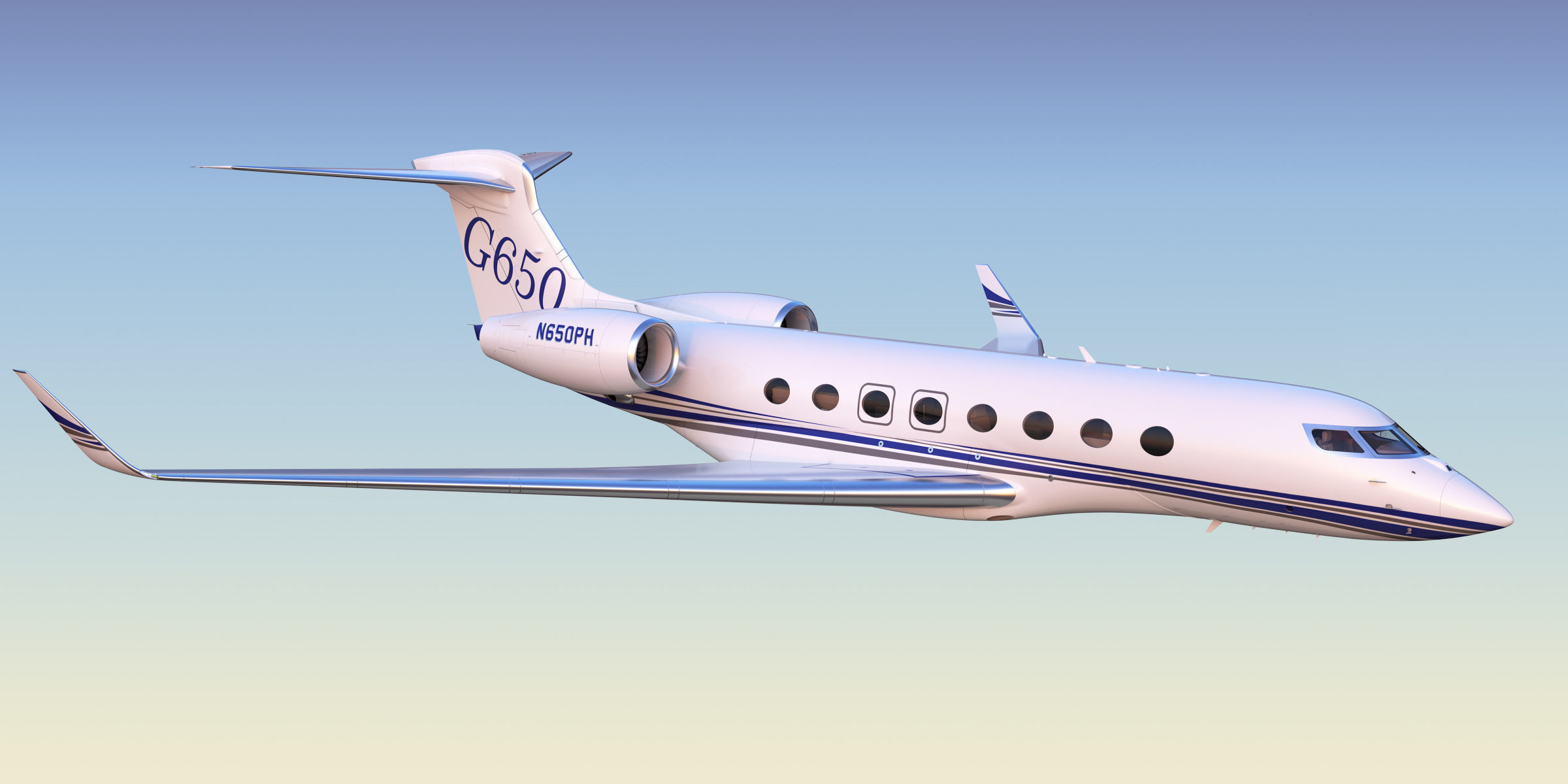 Gulfstream G650 Business Jet 3D model | CGTrader