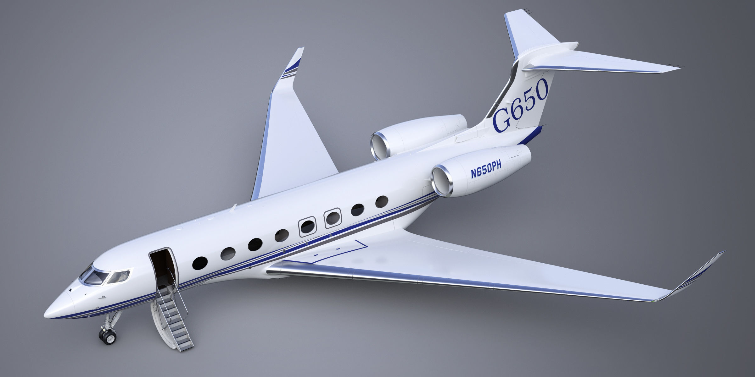 Gulfstream G650 Business Jet 3D model | CGTrader