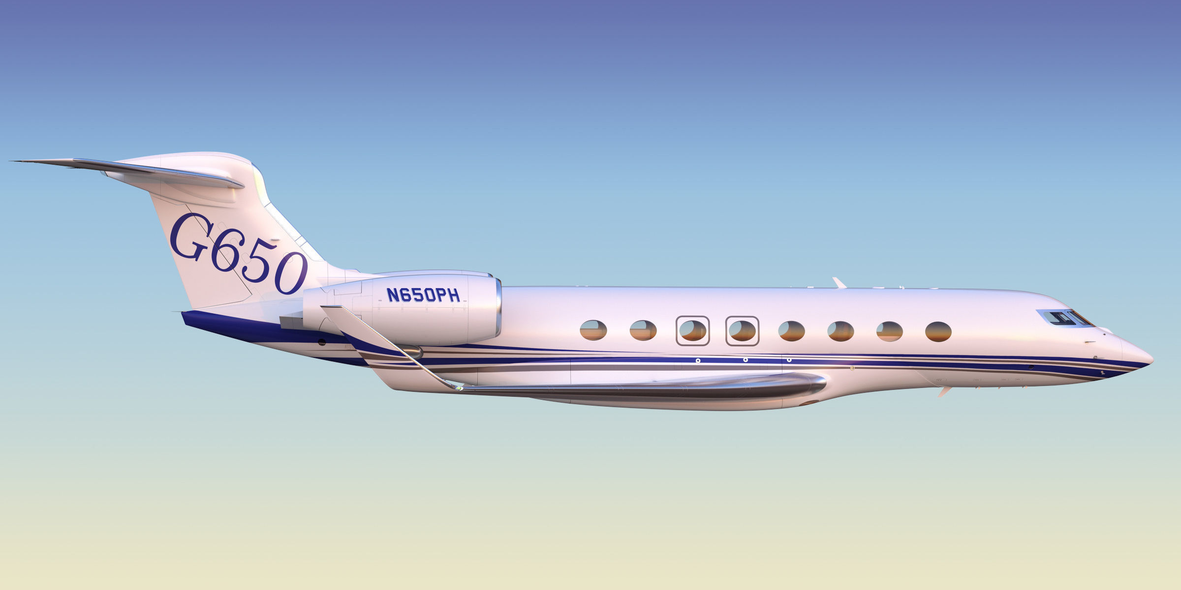 Gulfstream G650 Business Jet 3D model | CGTrader