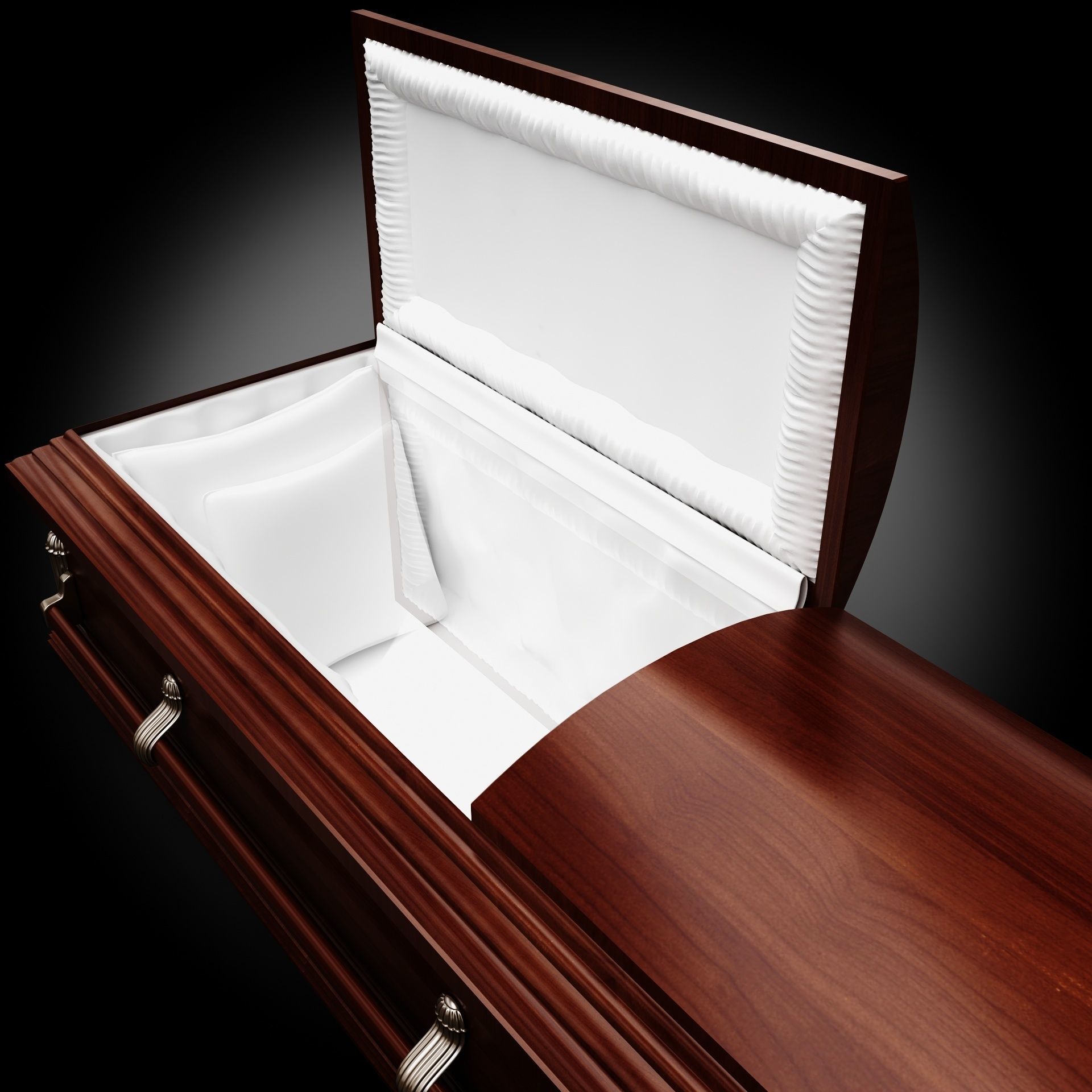 High Def Classic Coffin Wood Victorian II 3D model | CGTrader