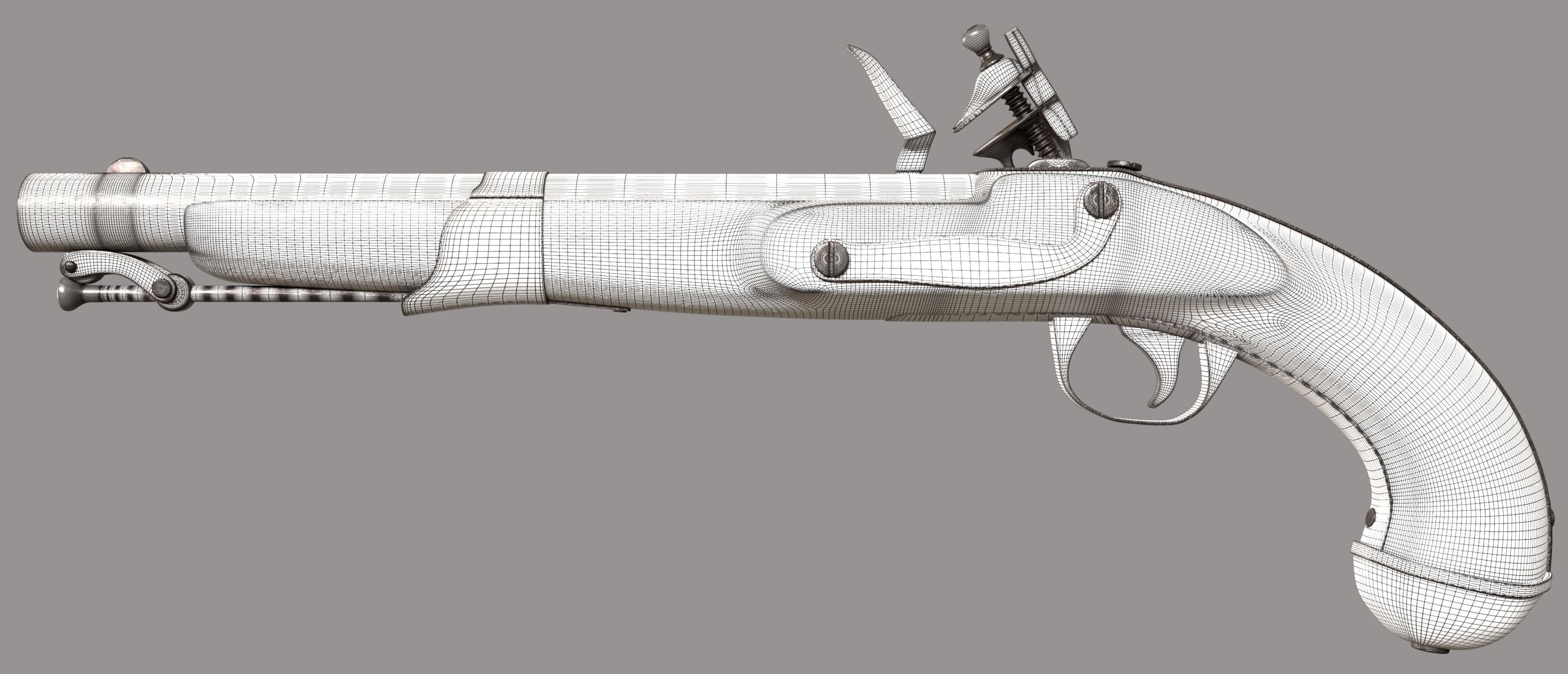 flintlock 3D model | CGTrader