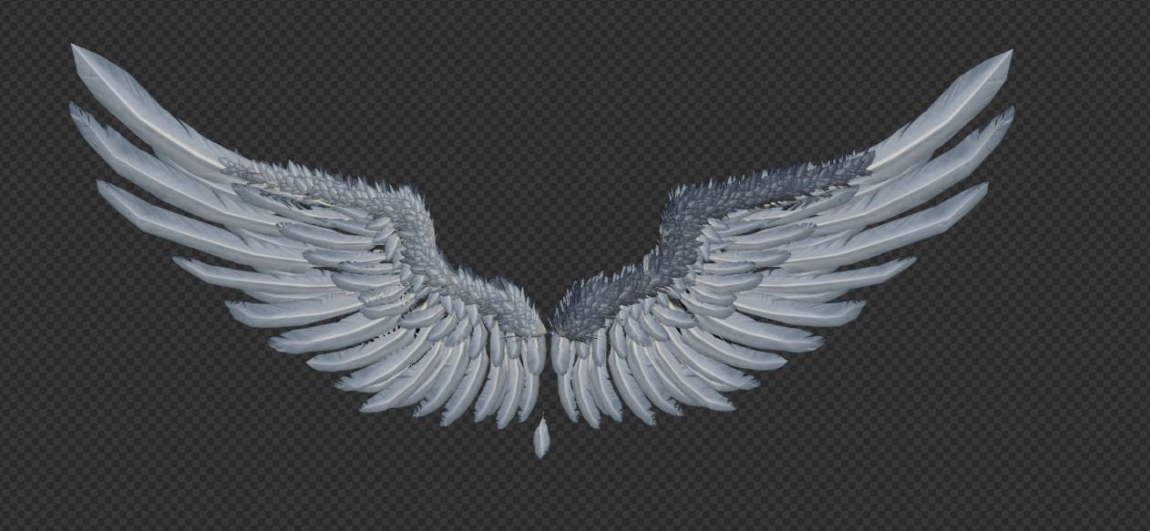 3D model Wings angel VR / AR / low-poly | CGTrader